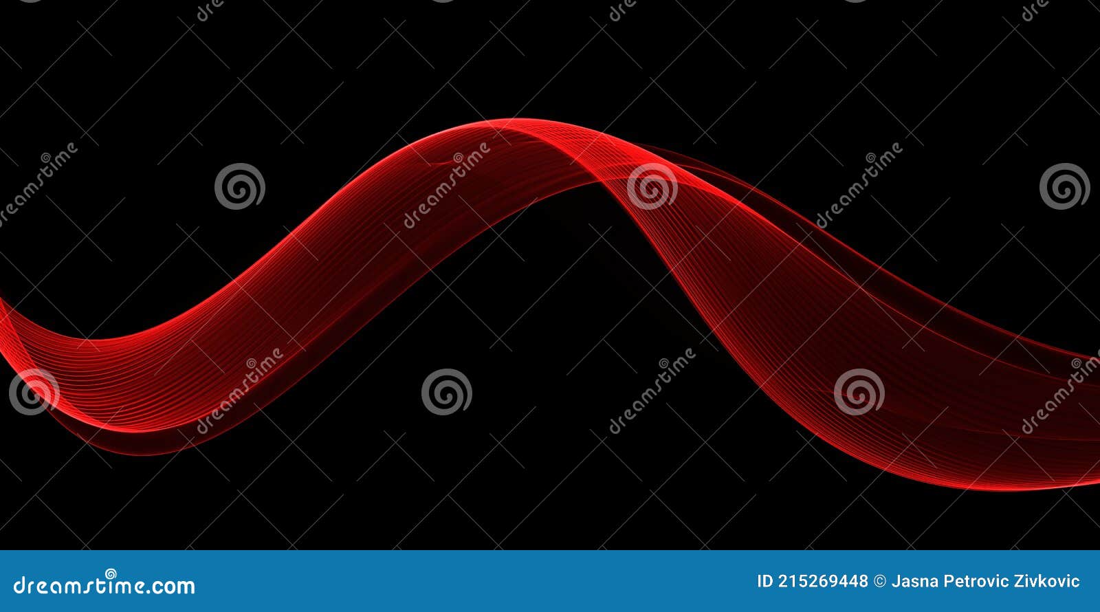 Abstract Red Waves Background. Template Design Stock Illustration ...