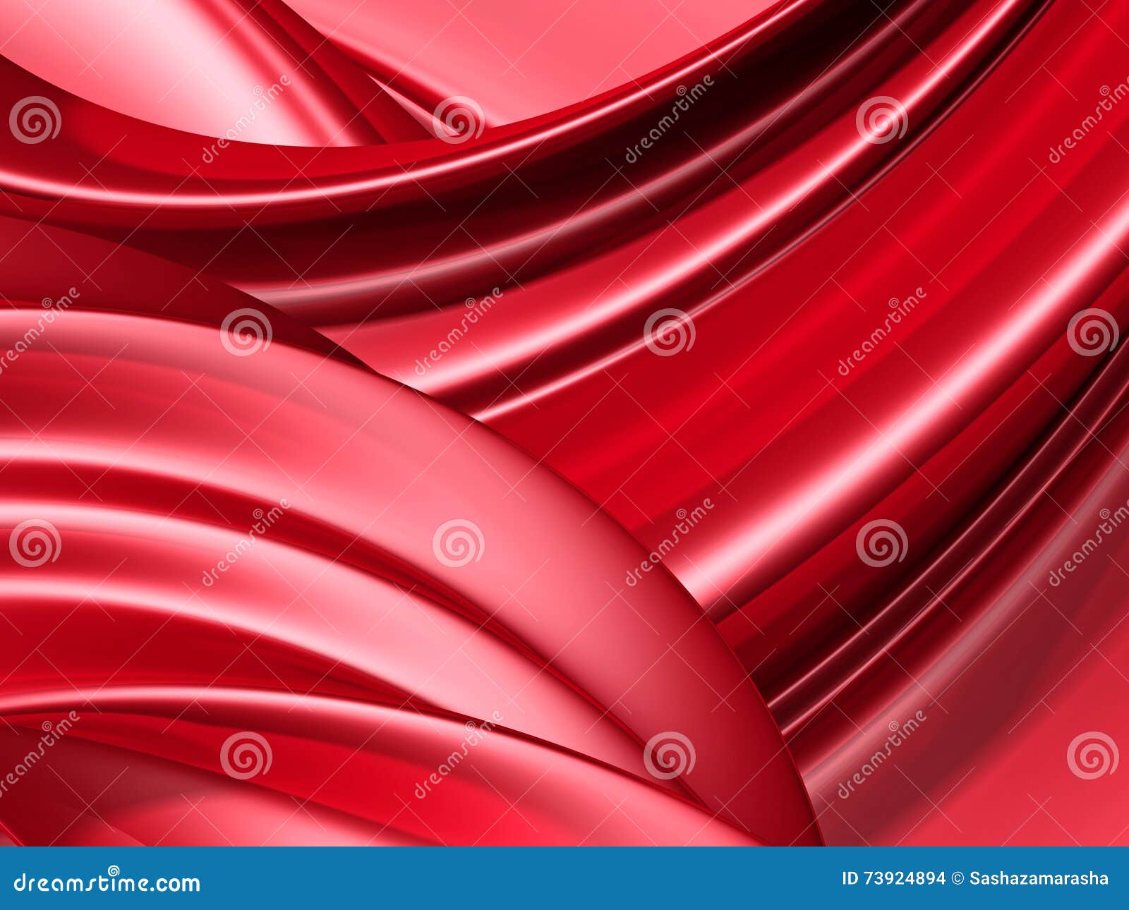 Abstract Red Waves Pattern Background Stock Illustration - Illustration ...