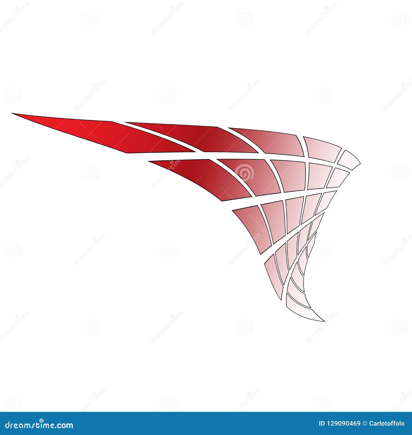 Abstract Red Waving Surface - Vector Stock Vector - Illustration of ...