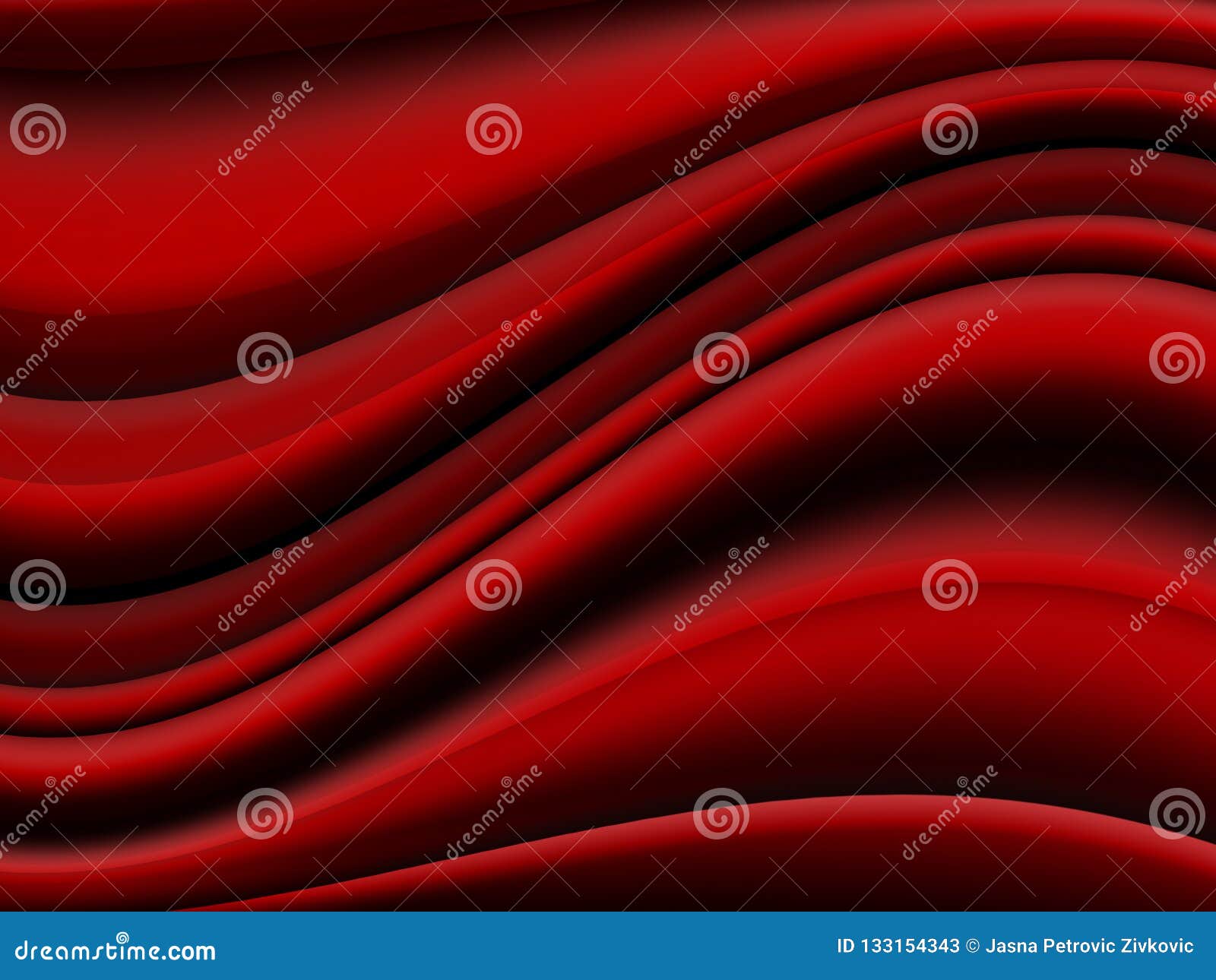 Abstract Red Wavy Background Stock Illustration - Illustration of ...