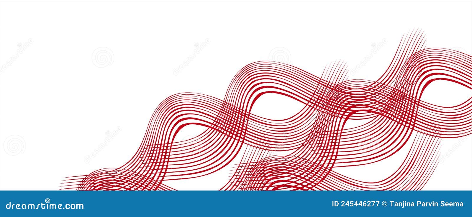 Abstract Red Wavy Lines Background Stock Illustration - Illustration of ...