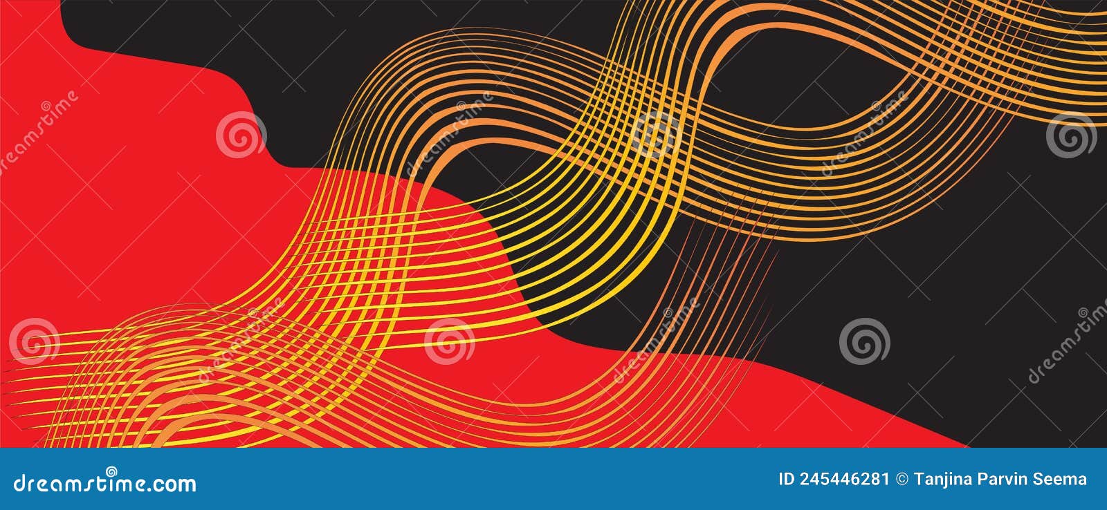 Abstract Red Wavy Lines Background Stock Illustration - Illustration of ...