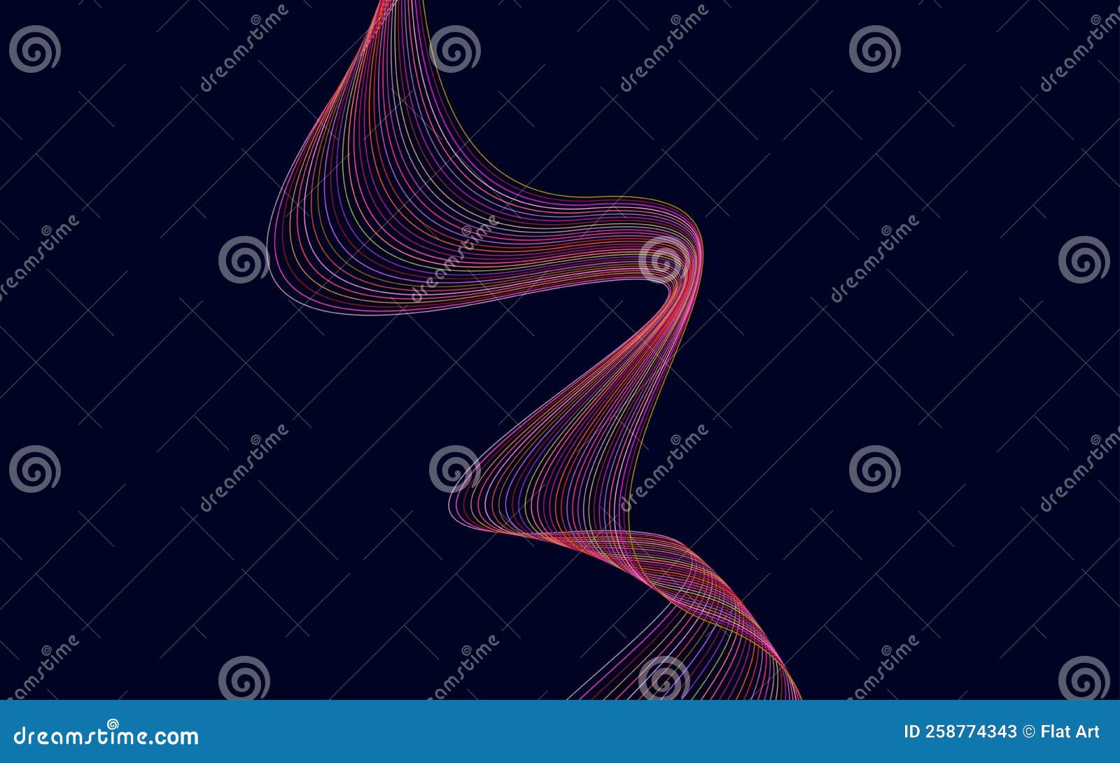 Abstract Red Wavy Lines Background Stock Vector - Illustration of ...