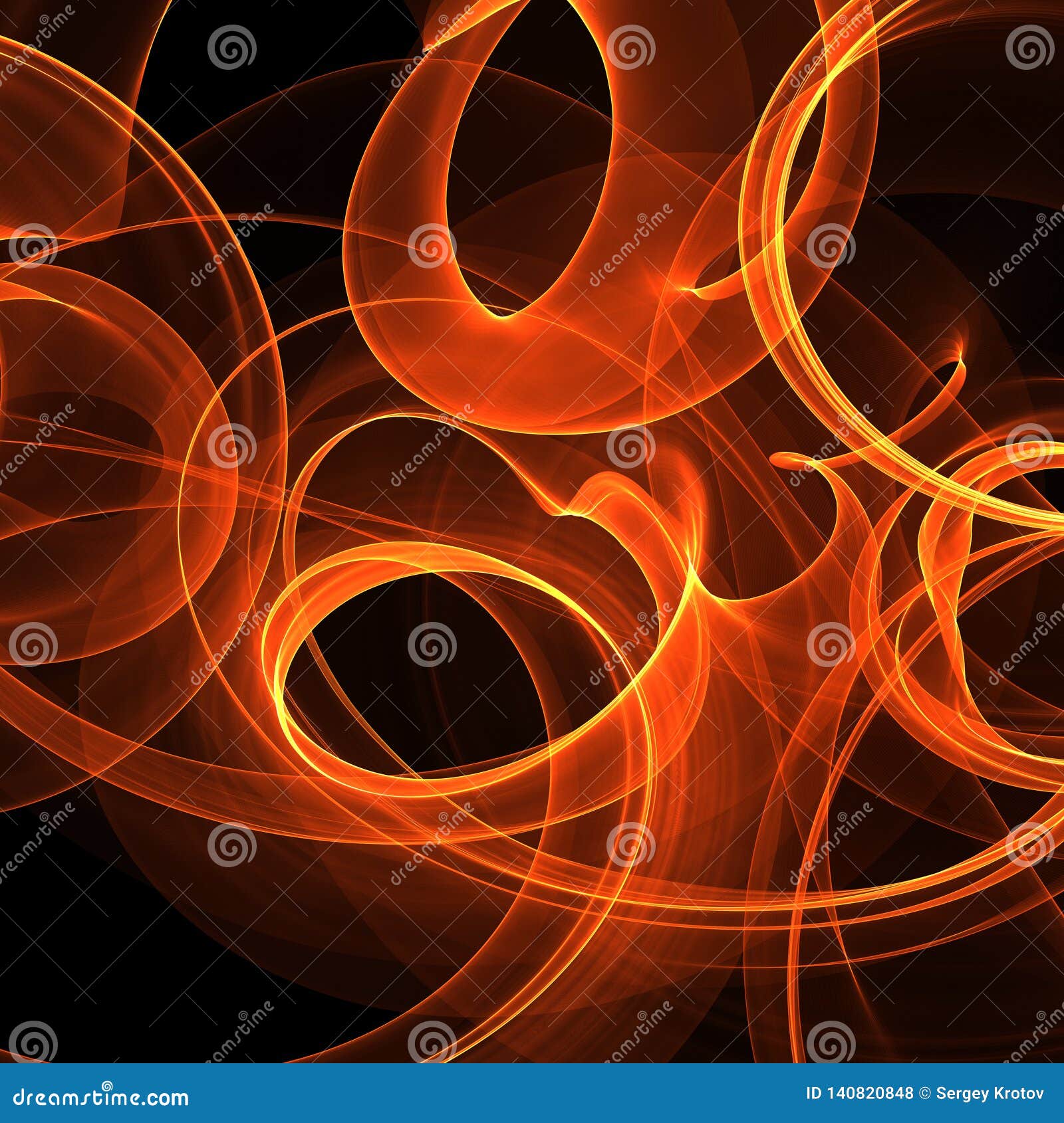 Abstract Red Wavy Smoke Flame Over Black Background Stock Illustration ...