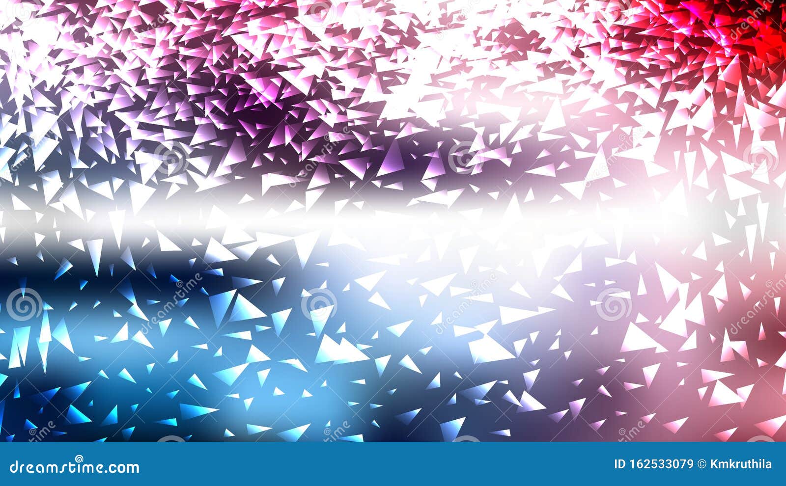 Abstract Red White and Blue Geometric Triangle Background Stock Vector ...
