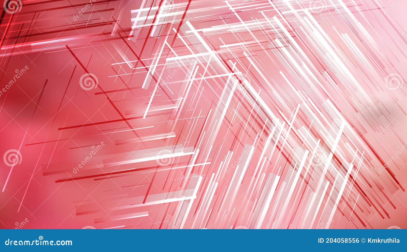 Abstract Red and White Dynamic Irregular Lines Background Vector Stock ...