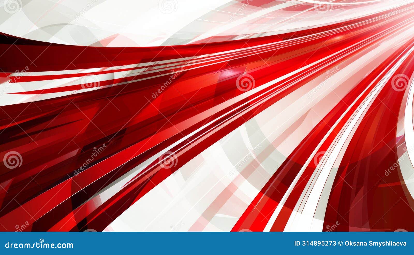 Abstract Red and White Dynamic Waves Background Stock Image - Image of ...