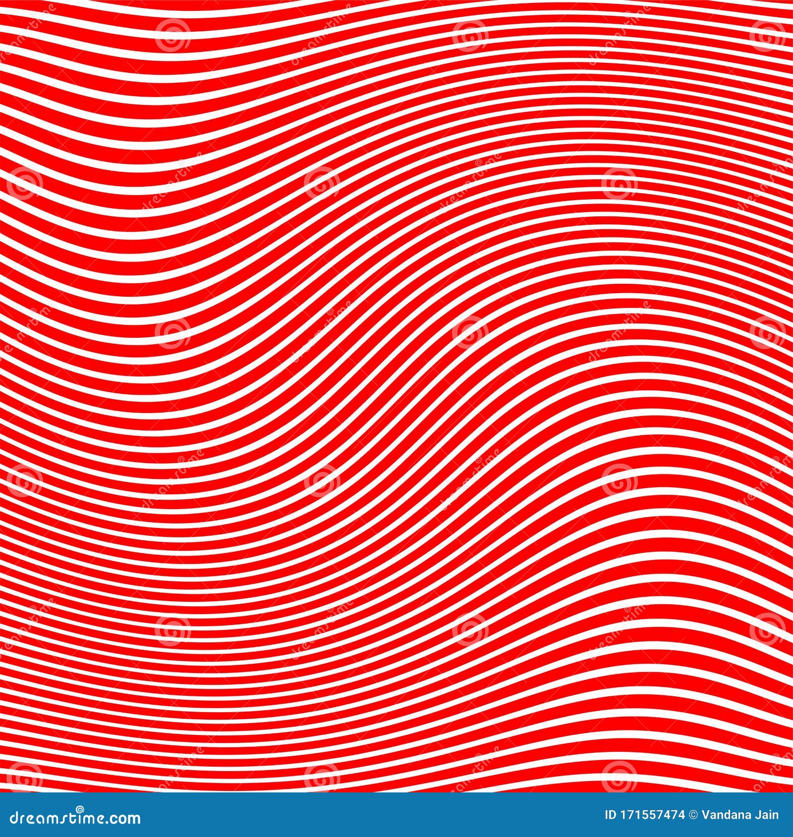 Abstract Red and White Geometric Stripes.hypnosis Spiral.Seamless Black ...