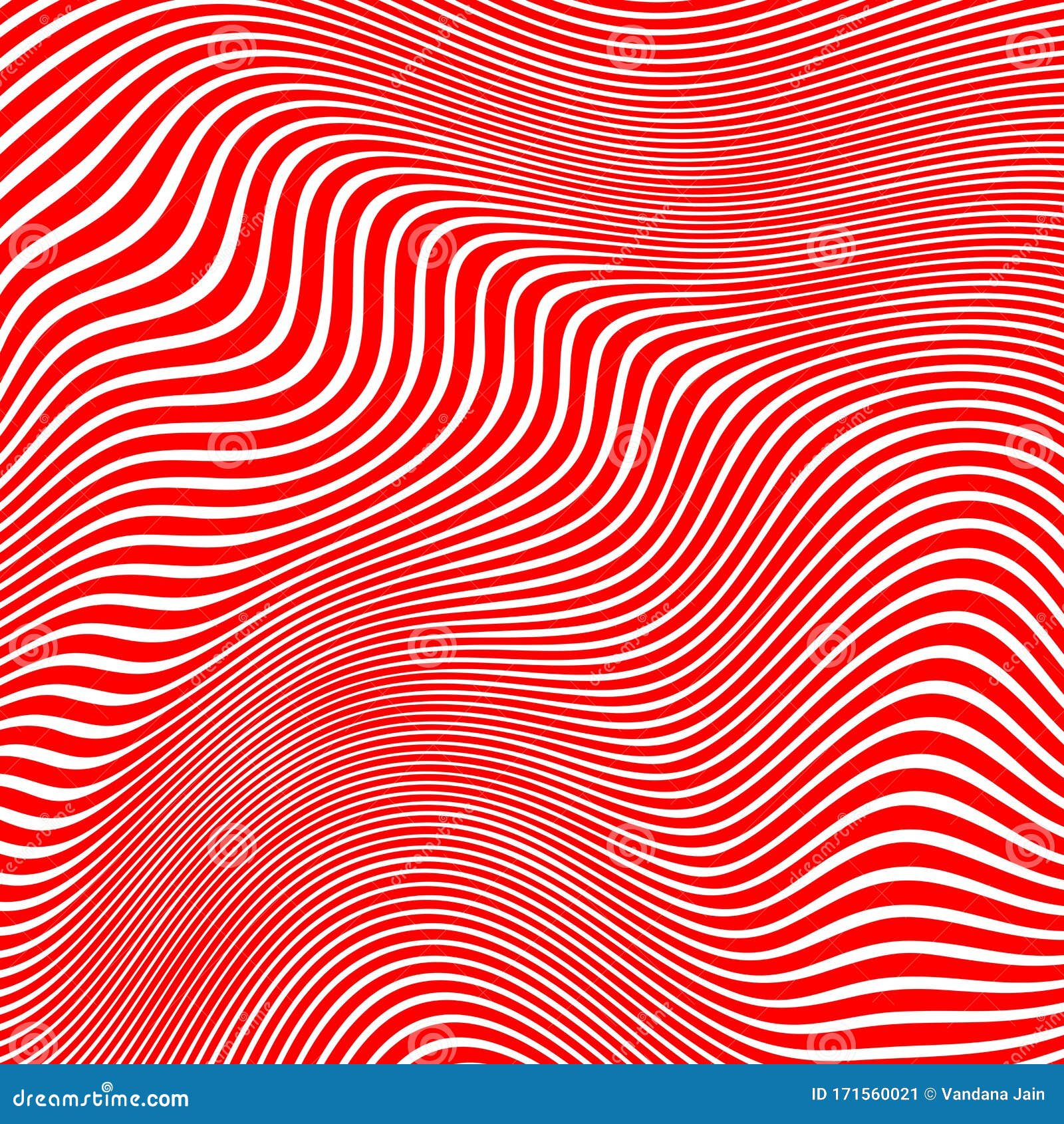 Abstract Red and White Geometric Stripes.hypnosis Spiral.Seamless Black ...