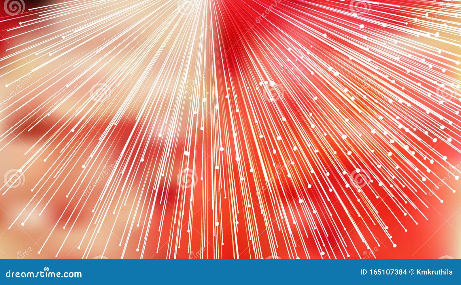 Abstract Red and White Light Rays Lines Background Stock Vector ...