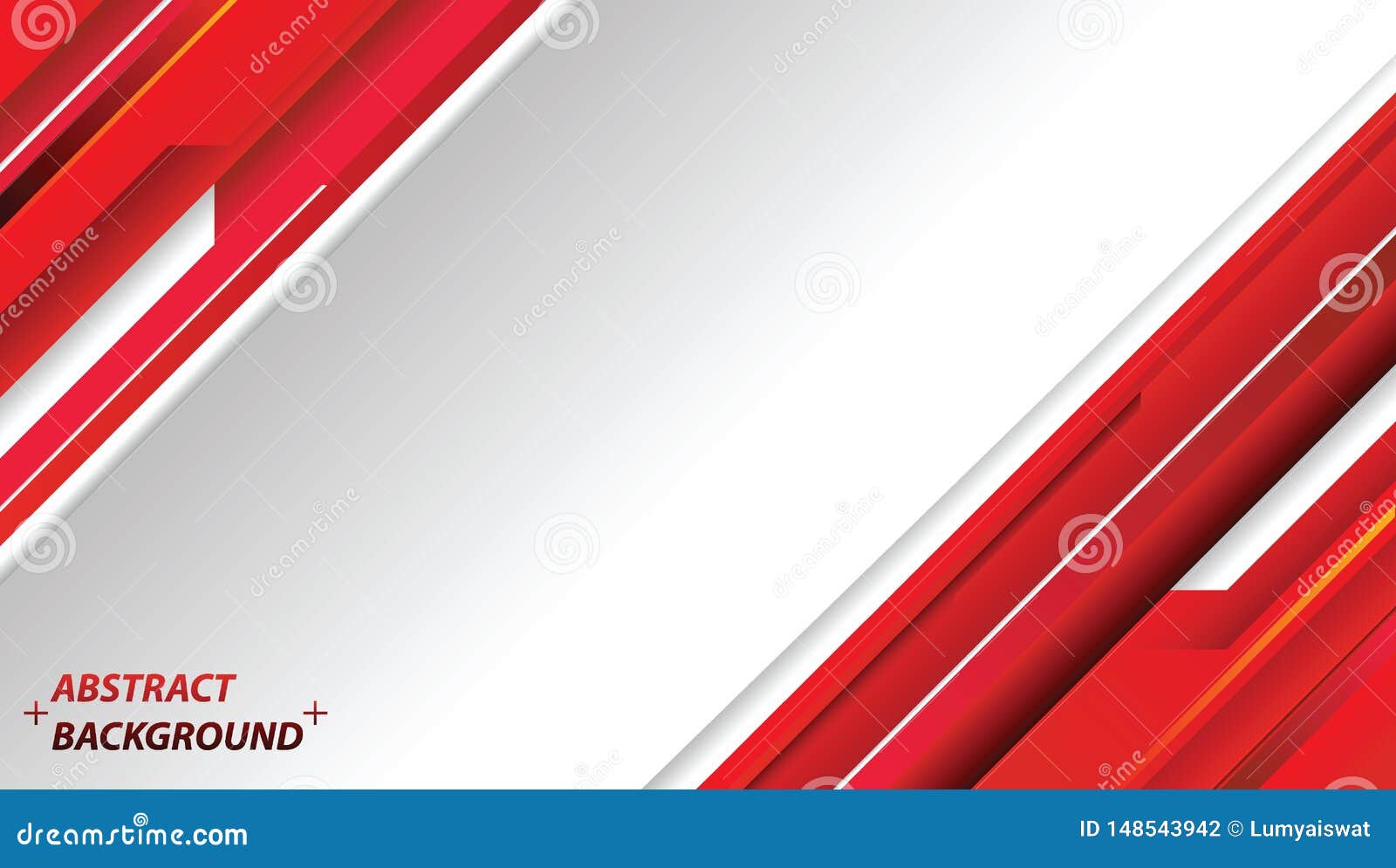 Abstract Red Tech Background with Stripes. Minimalistic Banner Stock ...