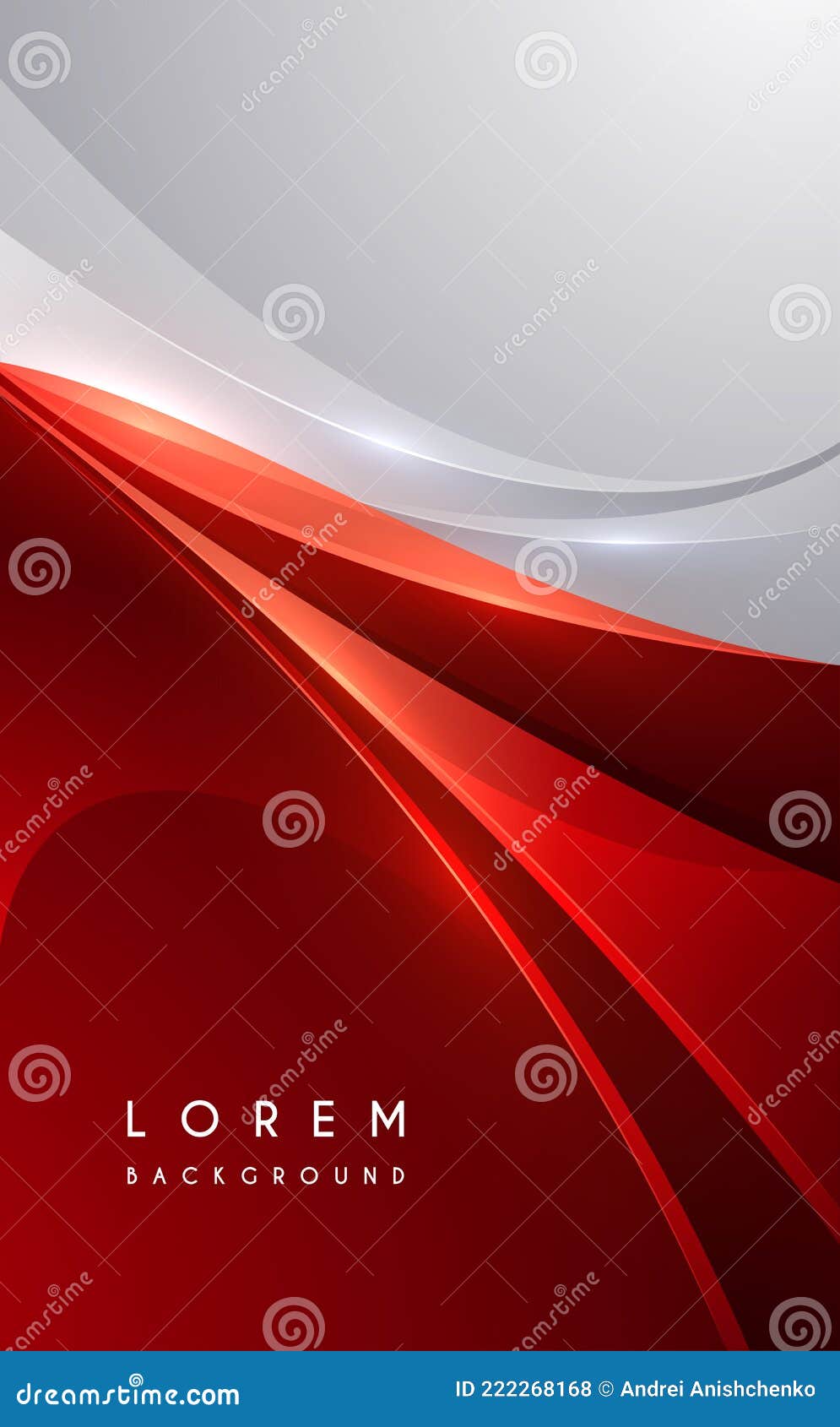 Abstract Red and White Shapes Background Stock Vector - Illustration of ...