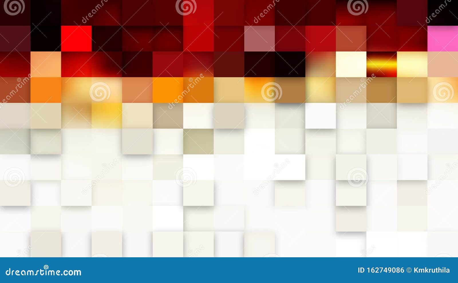 Abstract Red and White Square Mosaic Tile Background Stock Vector ...
