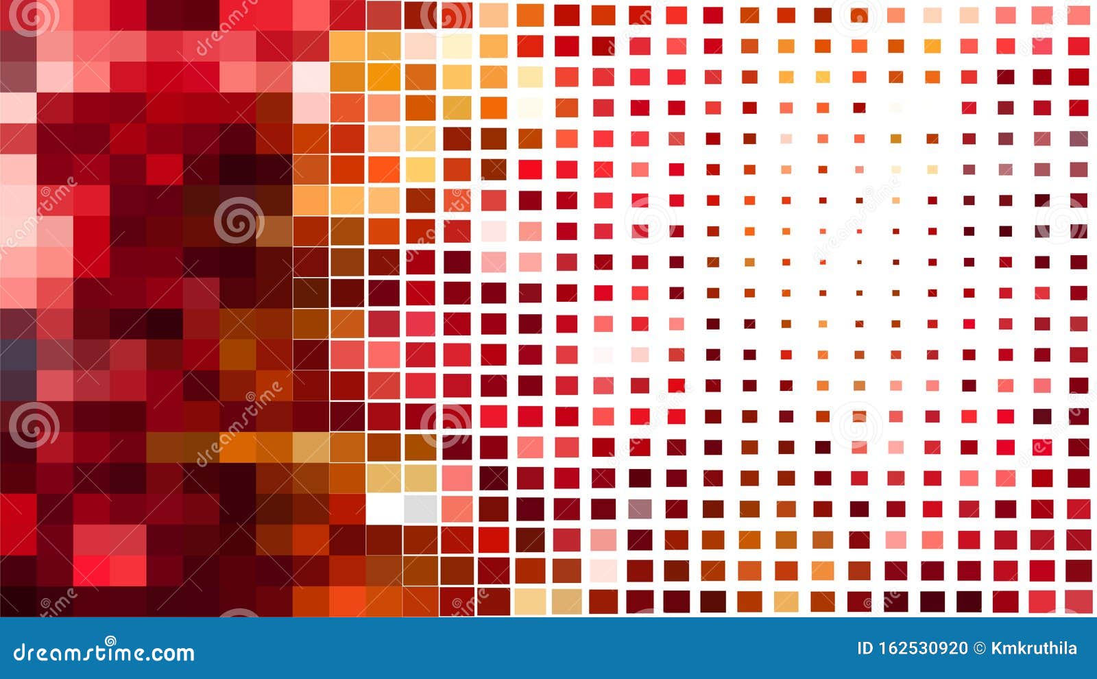 Abstract Red and White Square Pixel Mosaic Background Image Stock ...