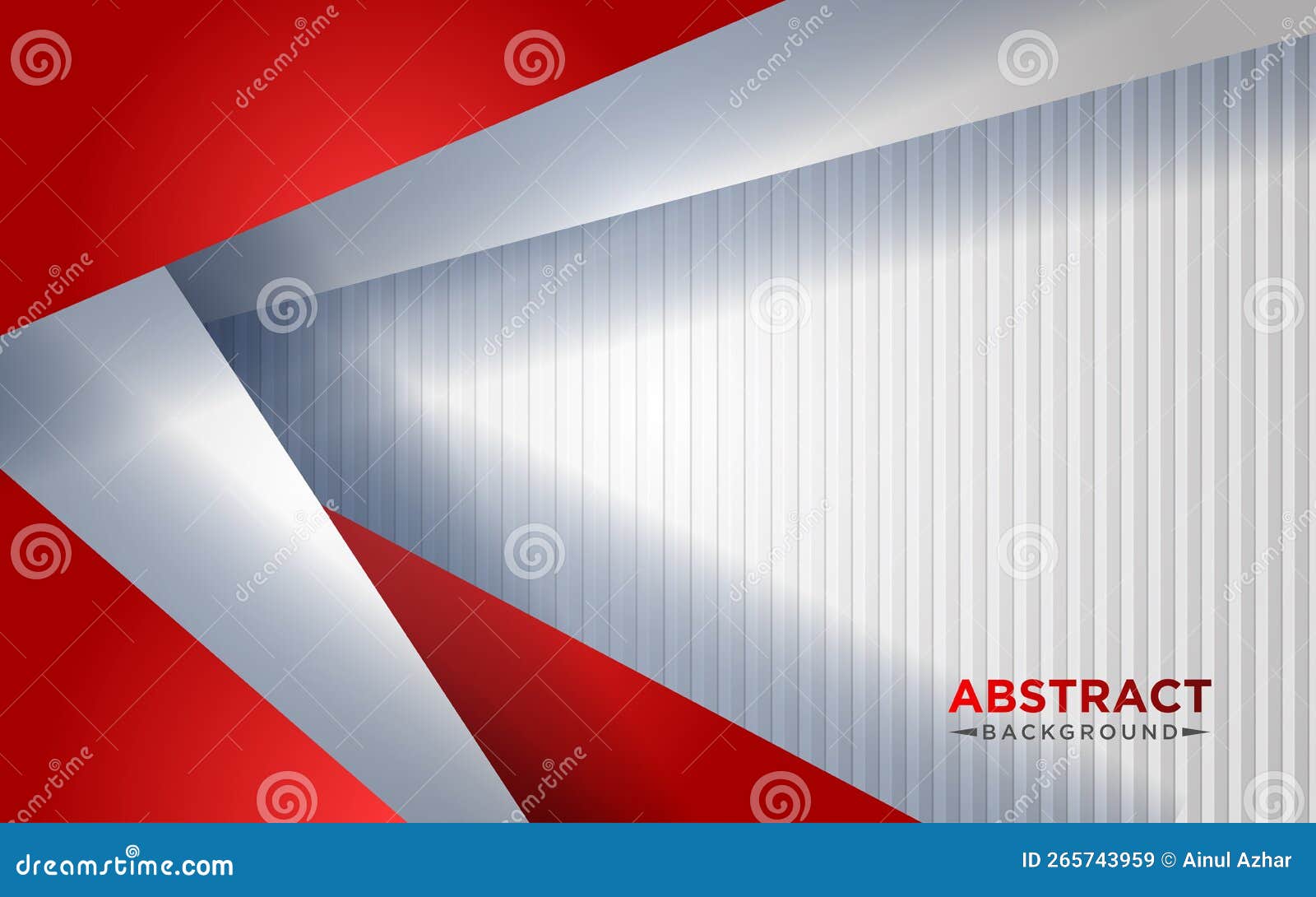 Abstract Red and White Triangle Overlapping Layers Geometric Background ...
