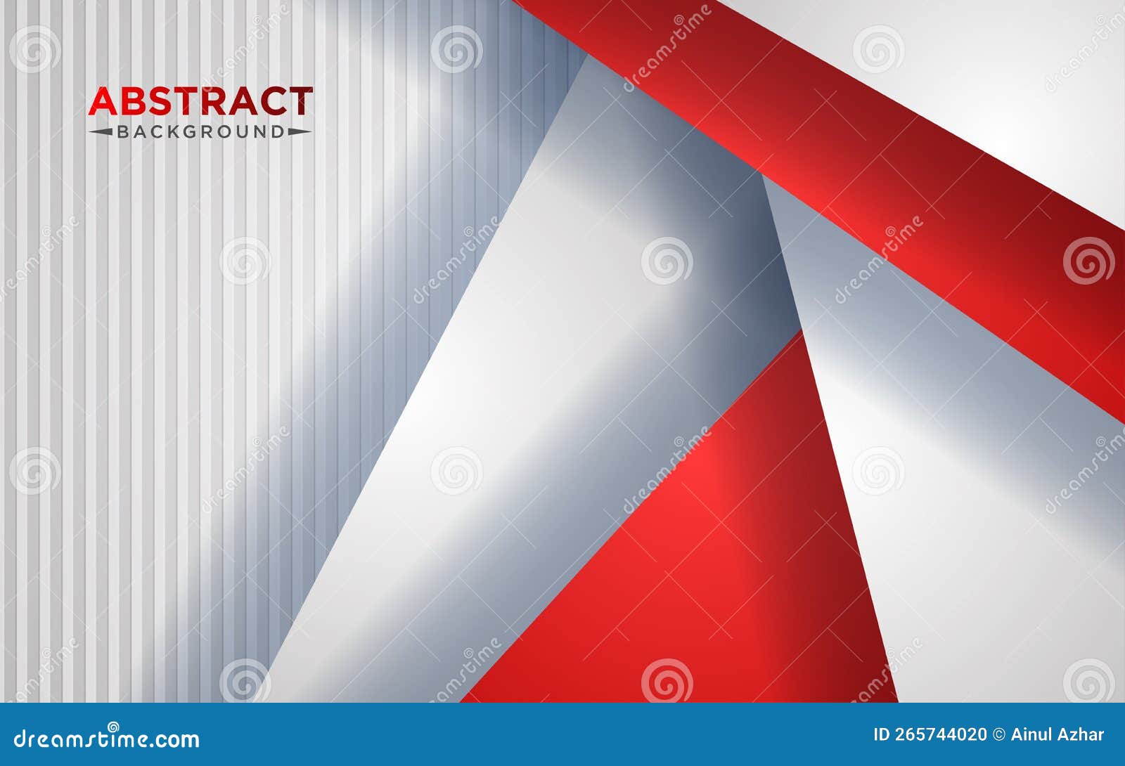 Abstract Red and White Triangle Overlapping Layers Geometric Background ...