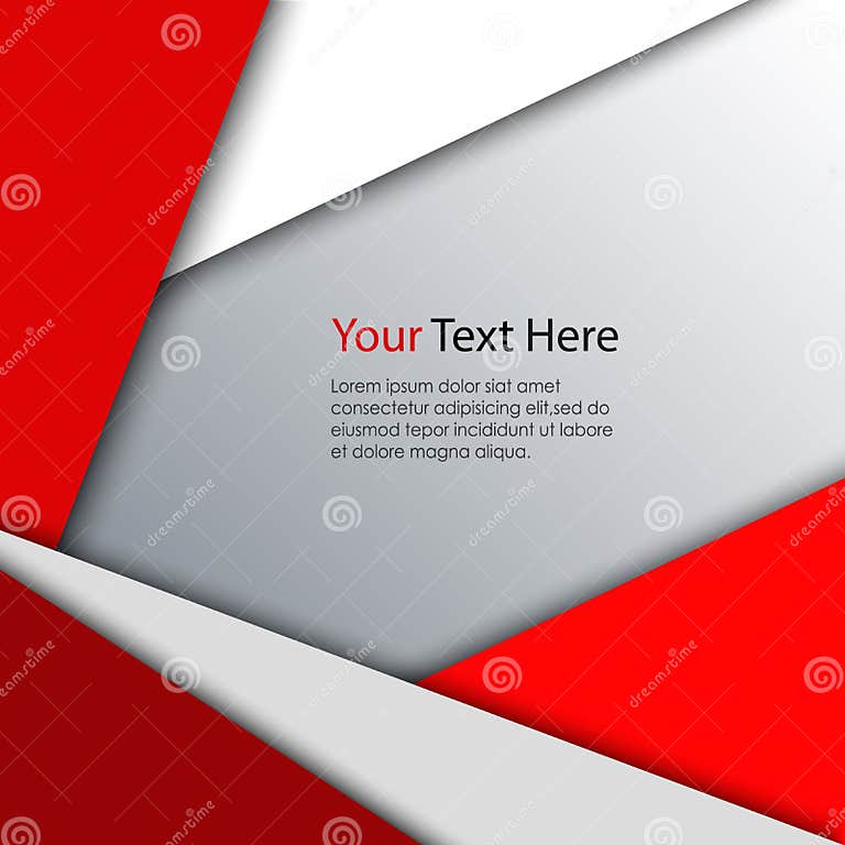 Abstract Red White Triangles Background Stock Vector - Illustration of ...