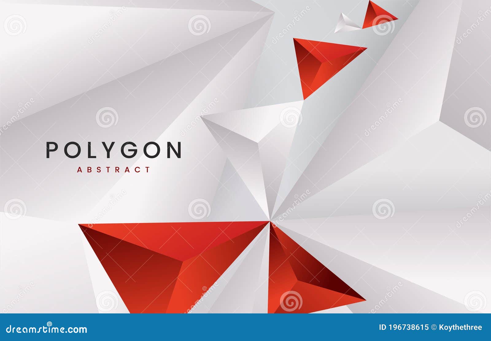 Abstract Red and White Vector Geometric Background. Stock Vector ...