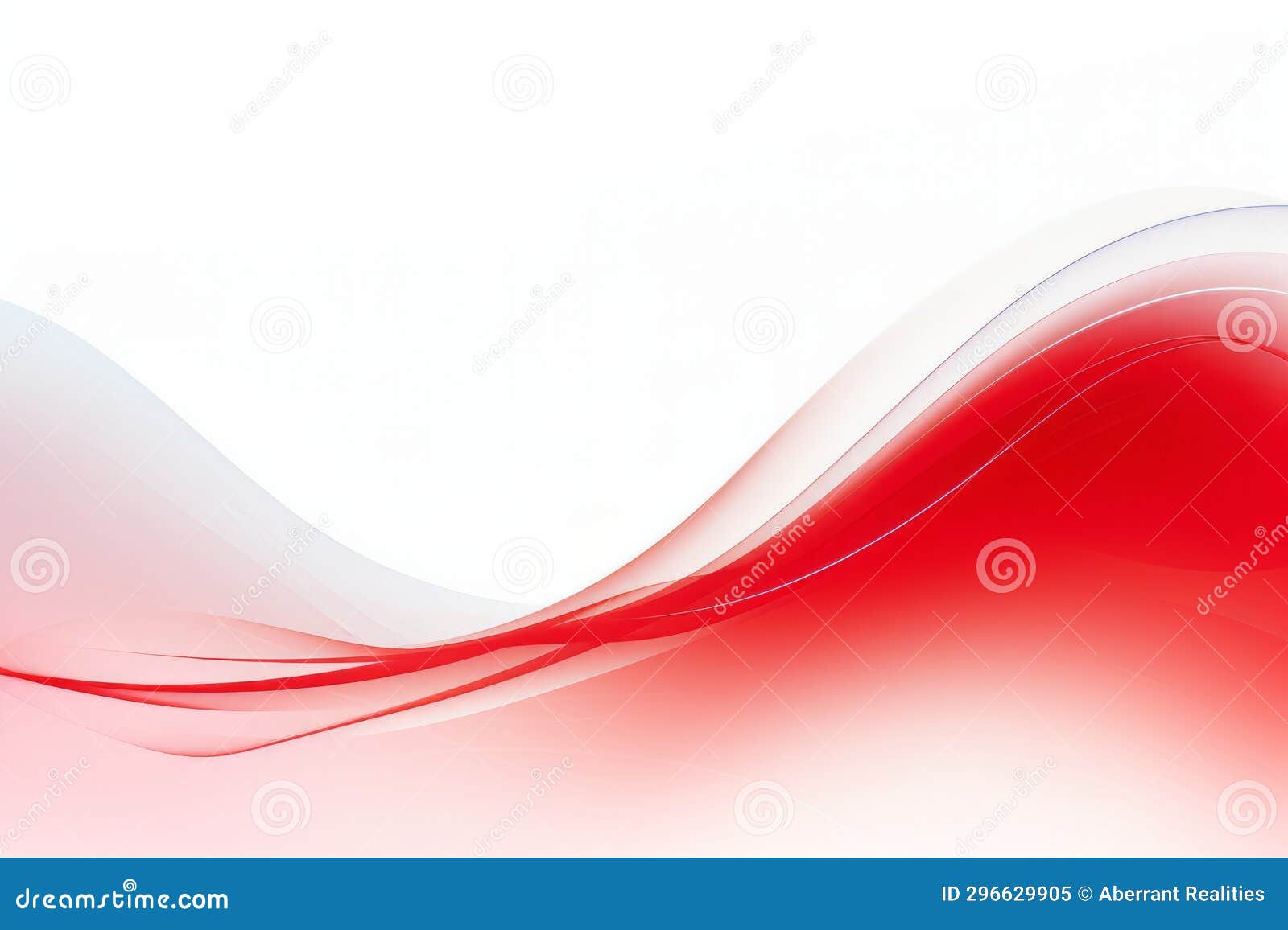 Abstract Red and White Wave Background Stock Illustration ...
