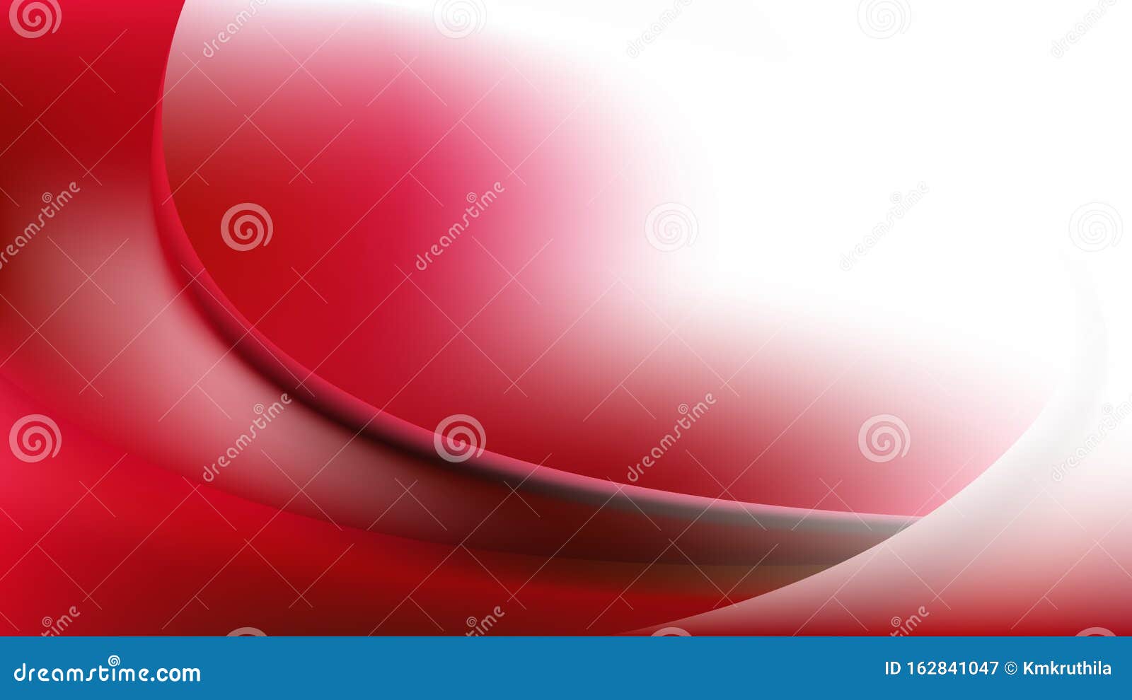 Abstract Red and White Wave Background Template Stock Vector ...