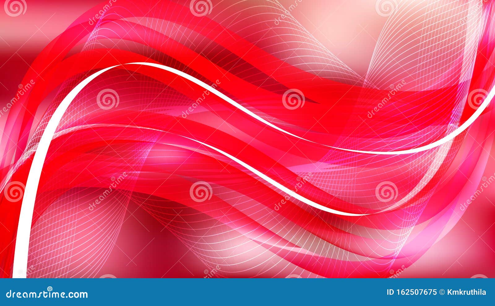 Abstract Red and White Wave Lines Background Stock Vector ...