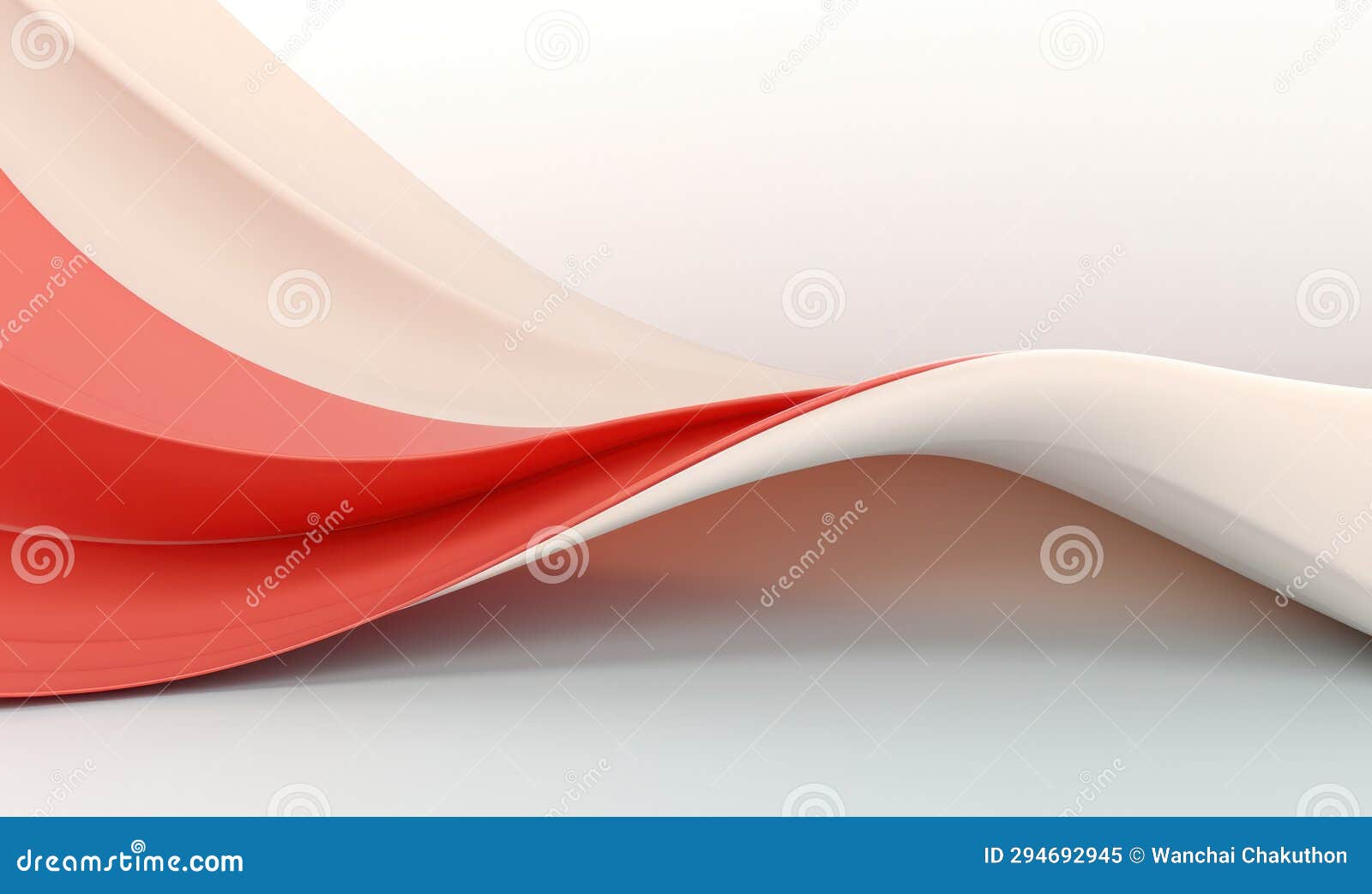 Abstract Red and White Wavy Background, Illustration. Stock ...