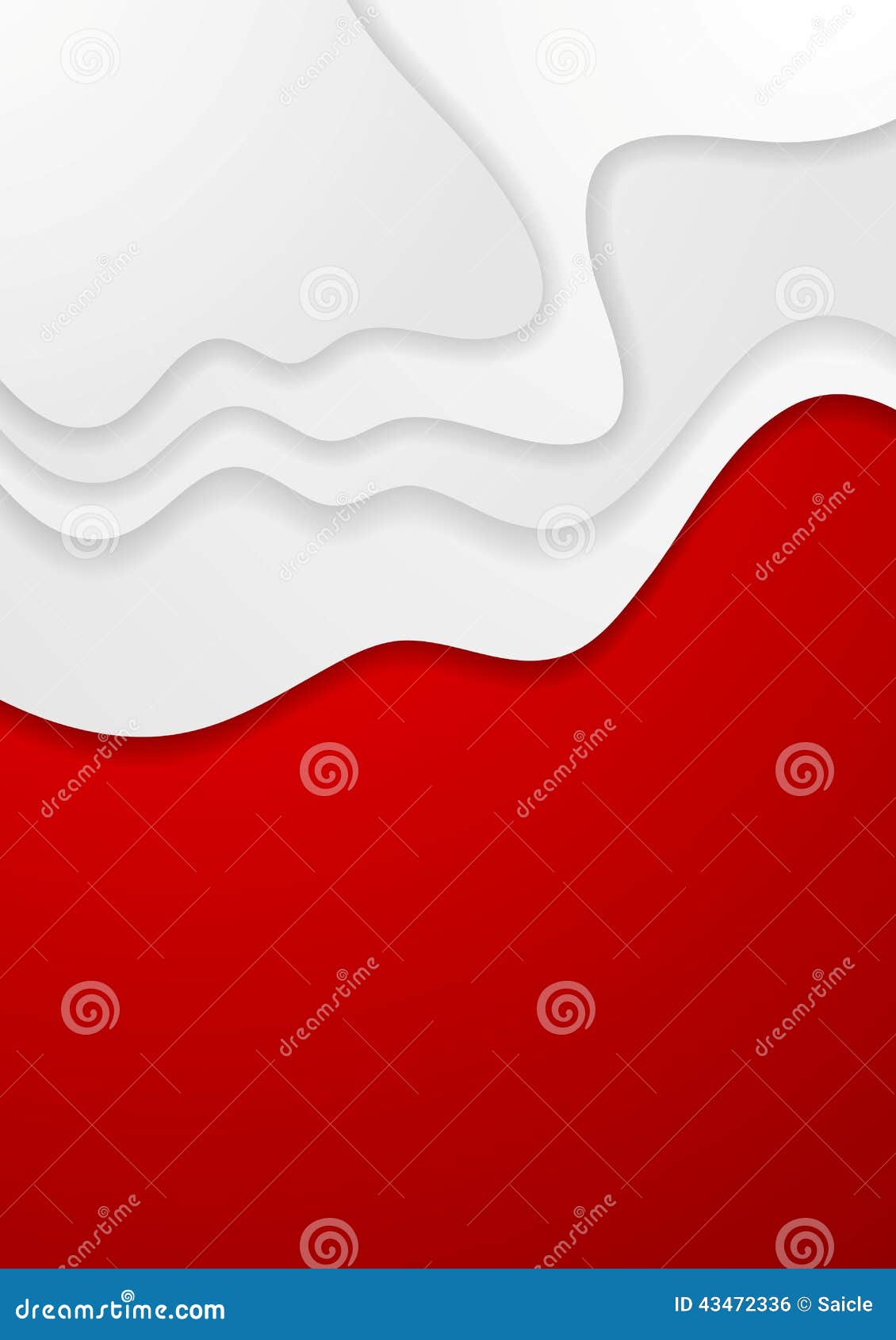 Abstract Red and White Wavy Background Stock Vector - Illustration of ...