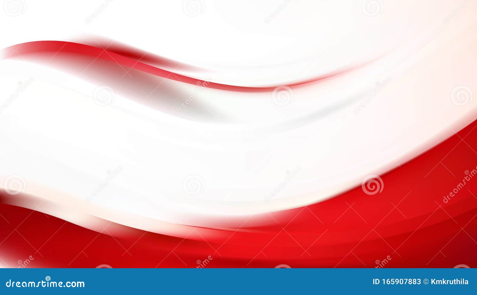 Abstract Red and White Wavy Background Vector Image Stock Vector ...