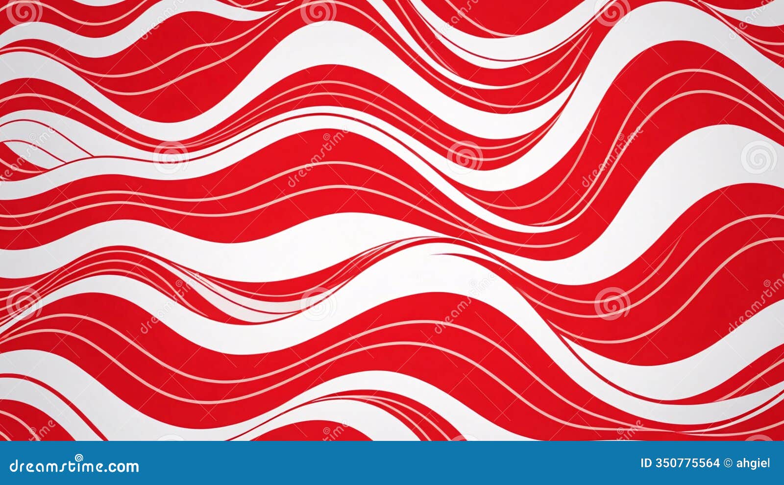 Abstract Red and White Wavy Lines Background Stock Illustration ...