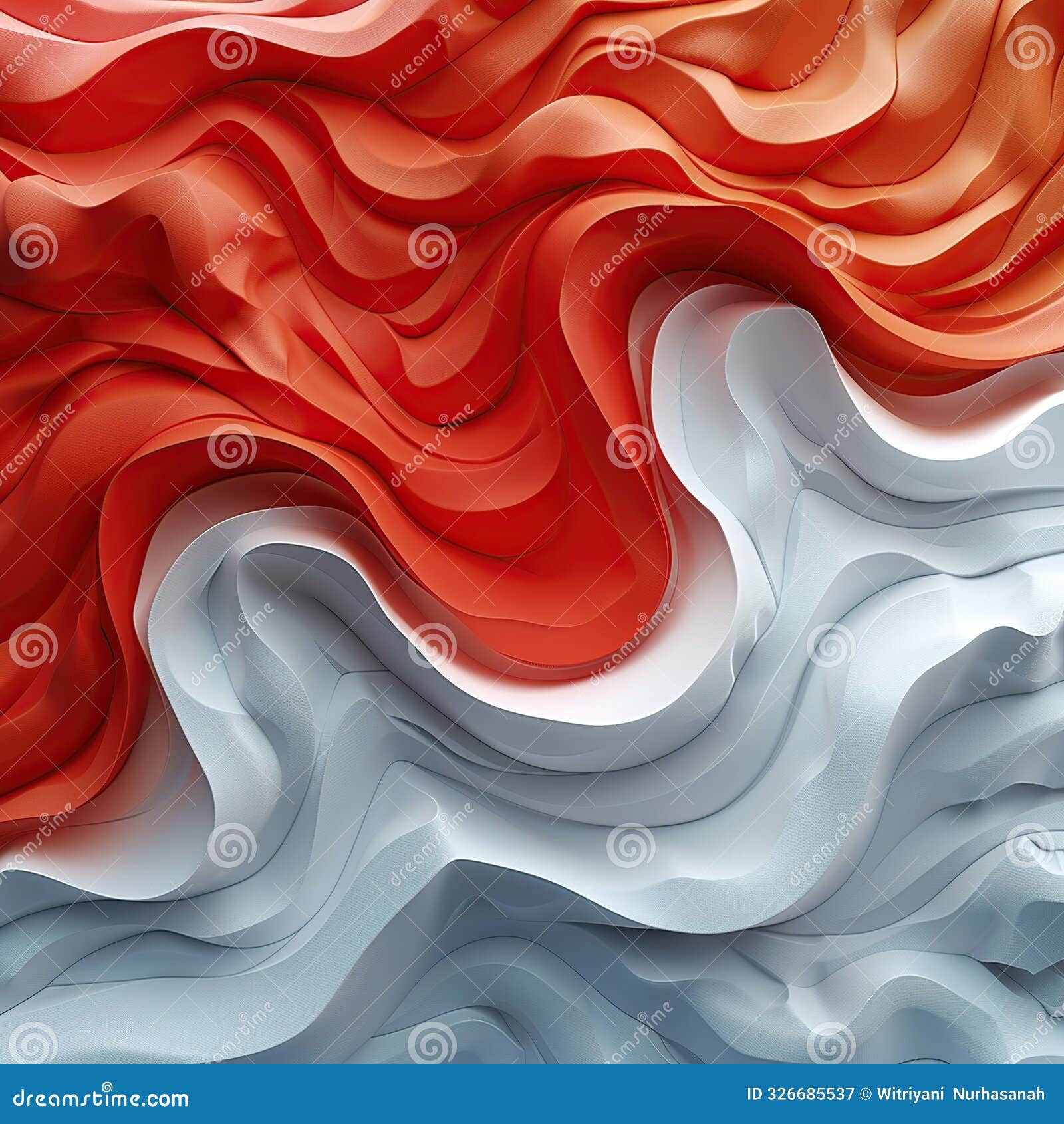 Abstract Red and White Wavy Texture Stock Illustration - Illustration ...