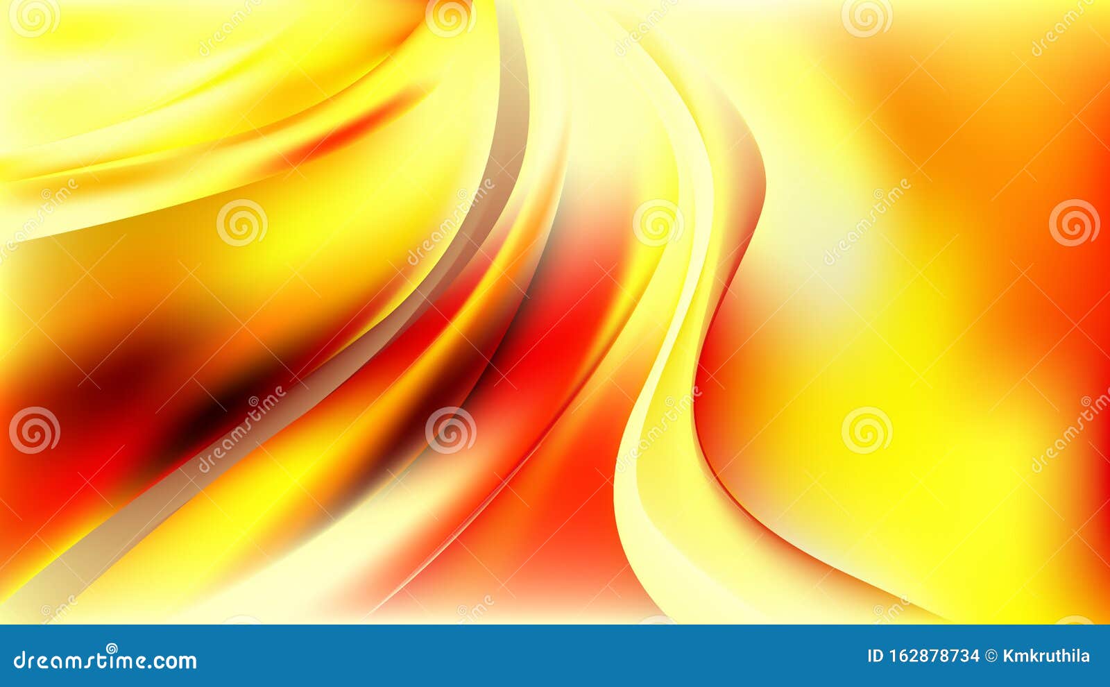 Abstract Red White and Yellow Curve Background Vector Art Stock Vector ...