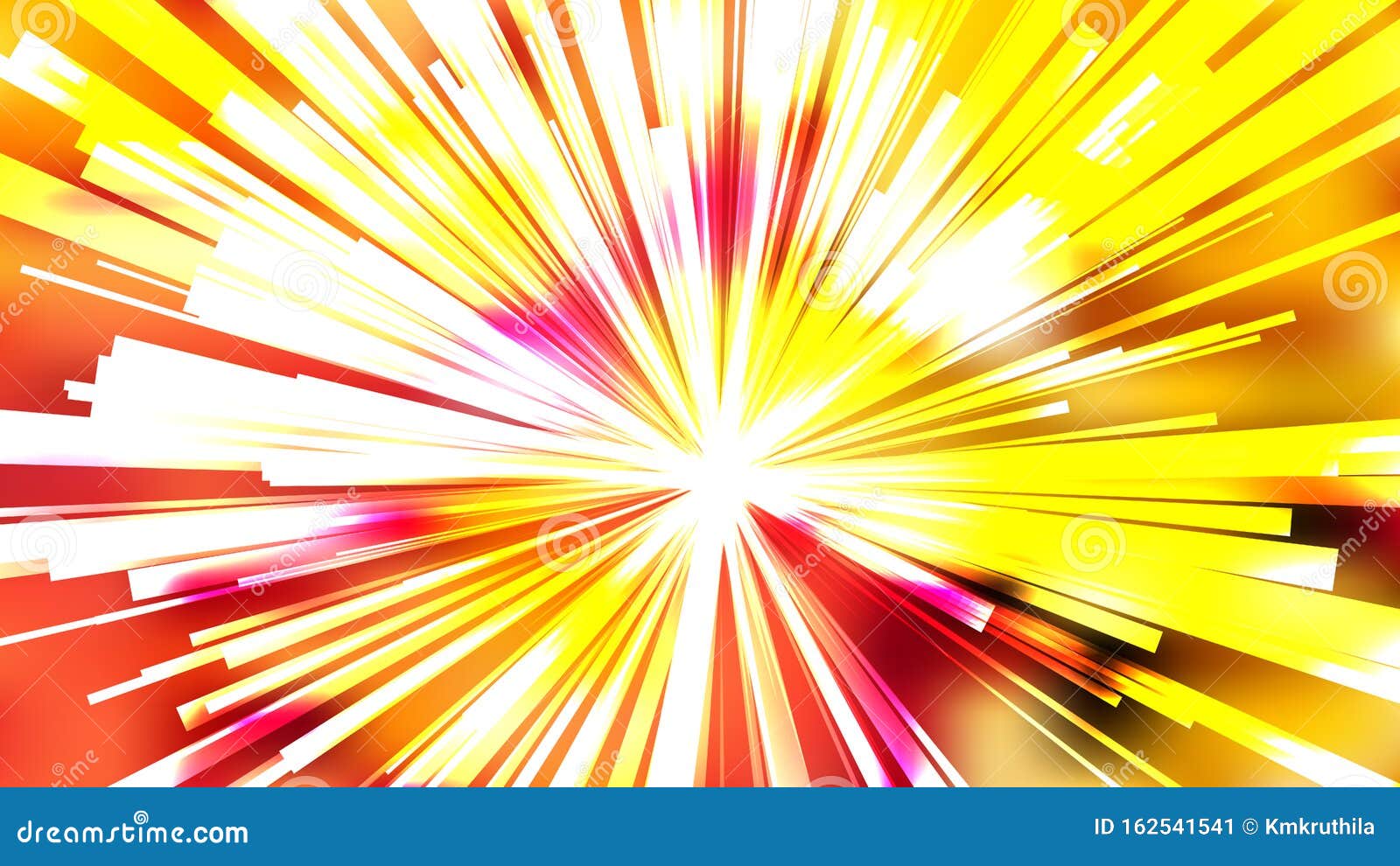 Abstract Red White and Yellow Light Rays Background Vector Illustration ...