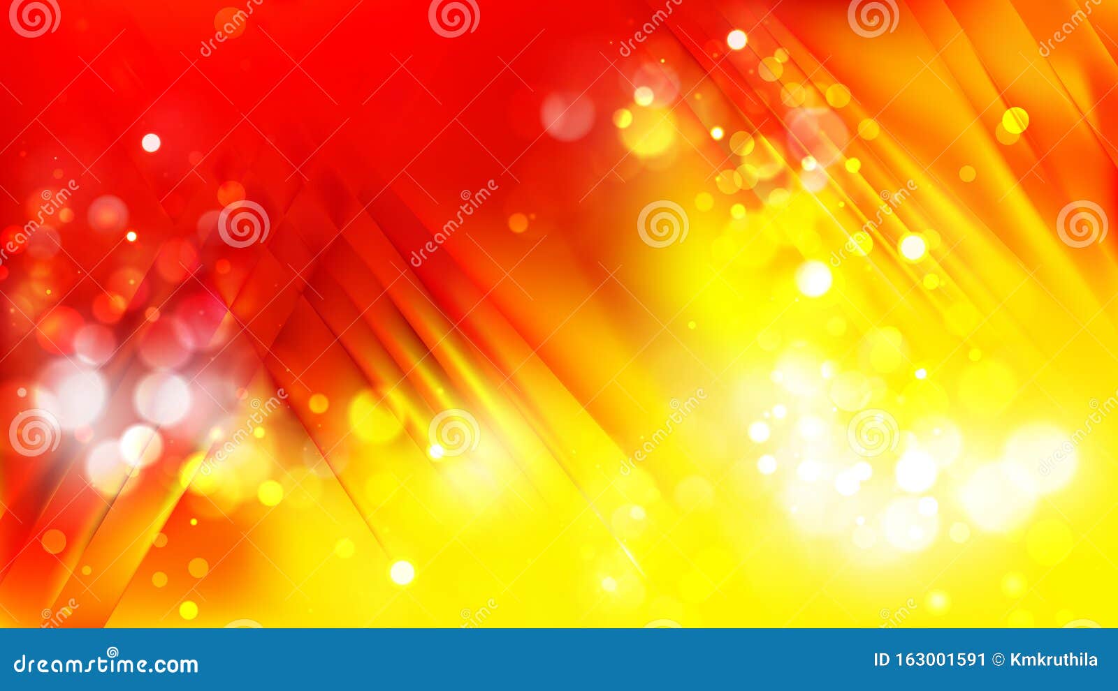 Abstract Red and Yellow Blurred Lights Background Vector Stock Vector ...
