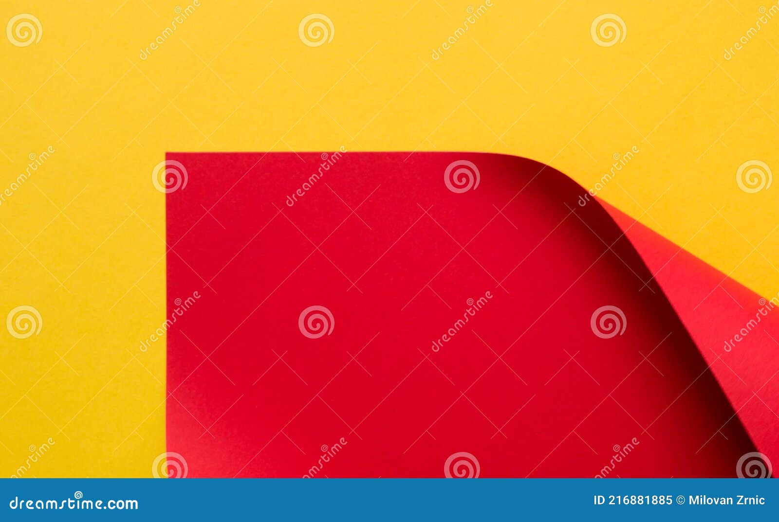 Abstract Red and Yellow 3d Background, Colored Paper Stock Image ...