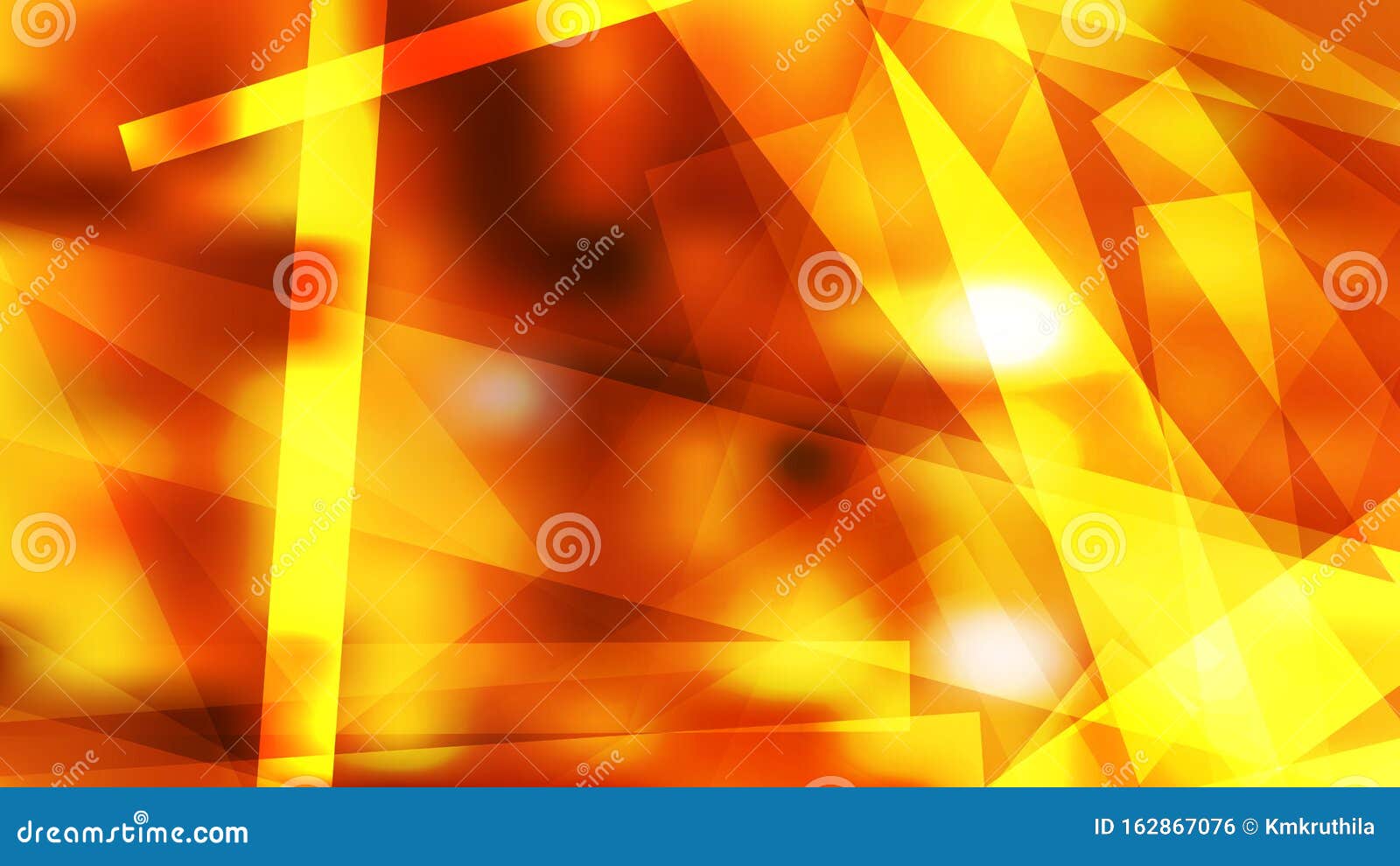 Abstract Red and Yellow Geometric Shapes Background Vector Image Stock ...