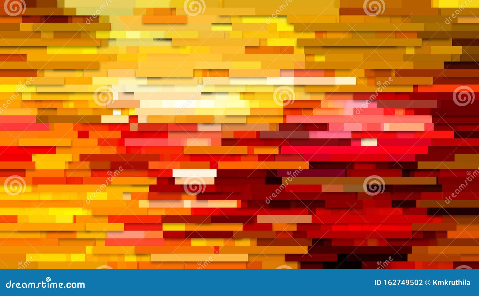 Abstract Red and Yellow Horizontal Lines Background Stock Vector ...