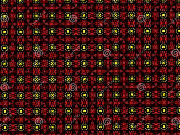Abstract Red and Yellow Line Pattern Image on Black Background Stock ...