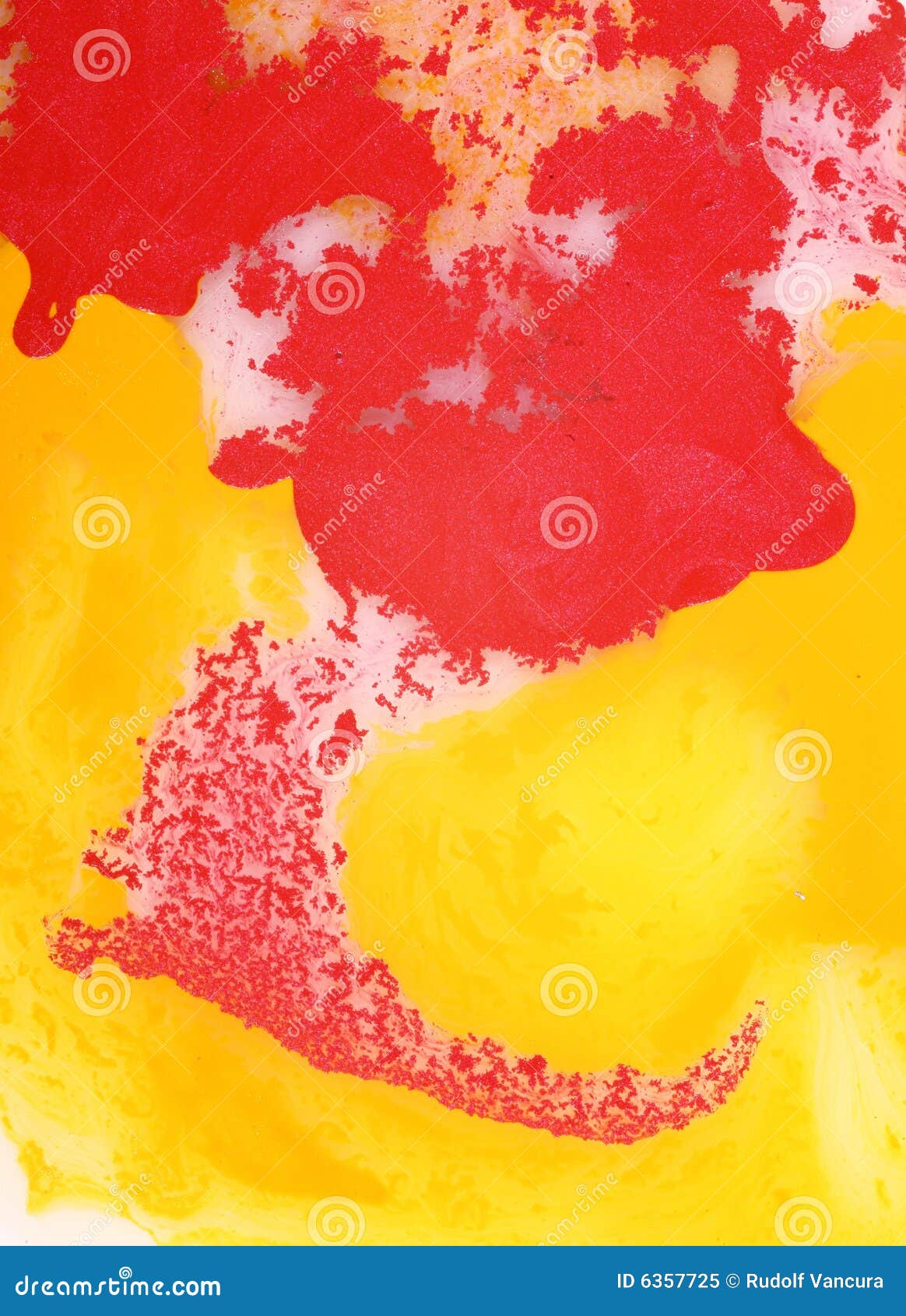 Abstract Red and Yellow Paint Stock Image - Image of design, glittering ...