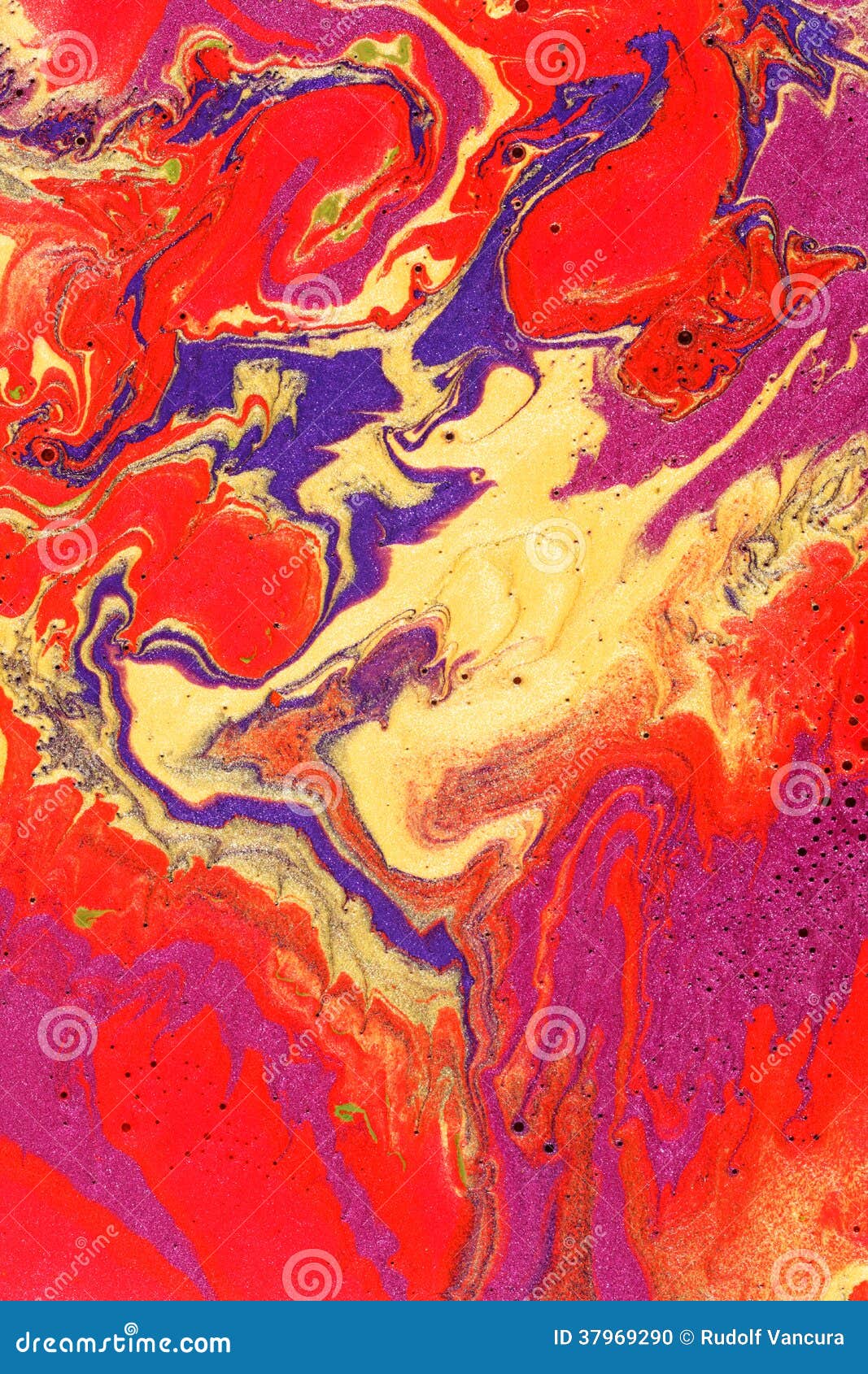 Abstract Red Yellow and Purple Painting Stock Photo - Image of splashes ...