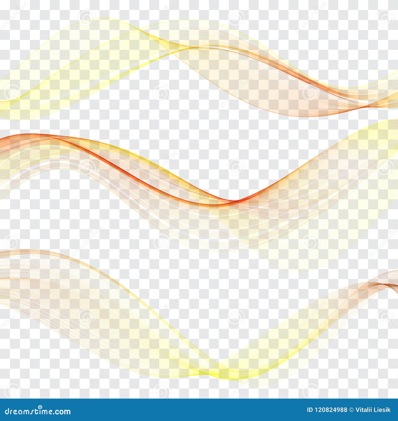 Abstract Red and Yellow Waves. Stock Vector - Illustration of green ...