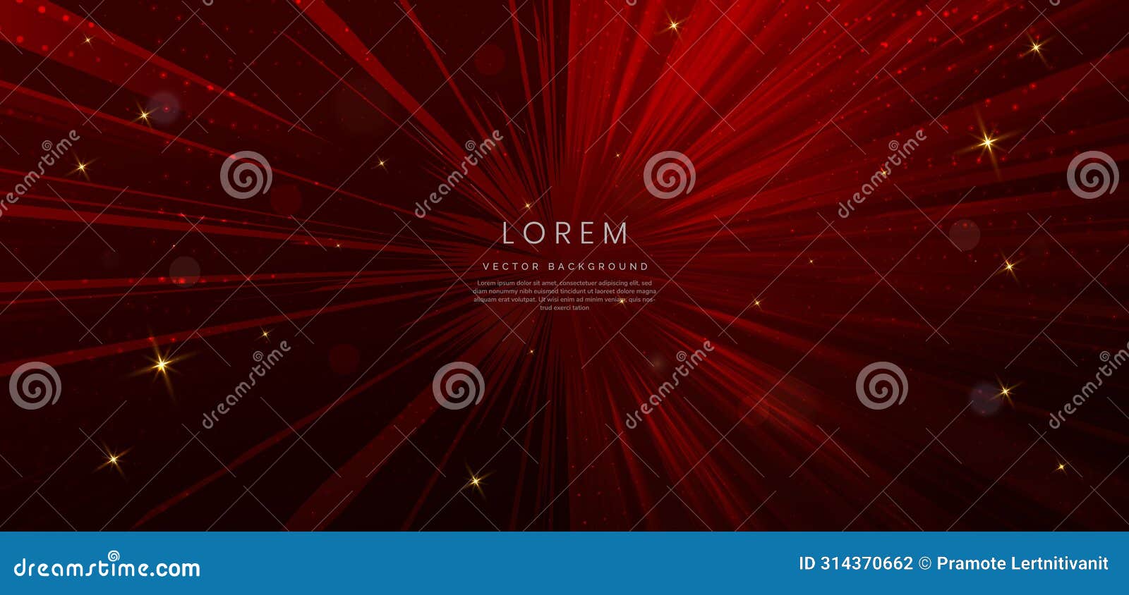 Abstract Red Zoom Lines Speed Design on Dark Red Background. Cartoon ...