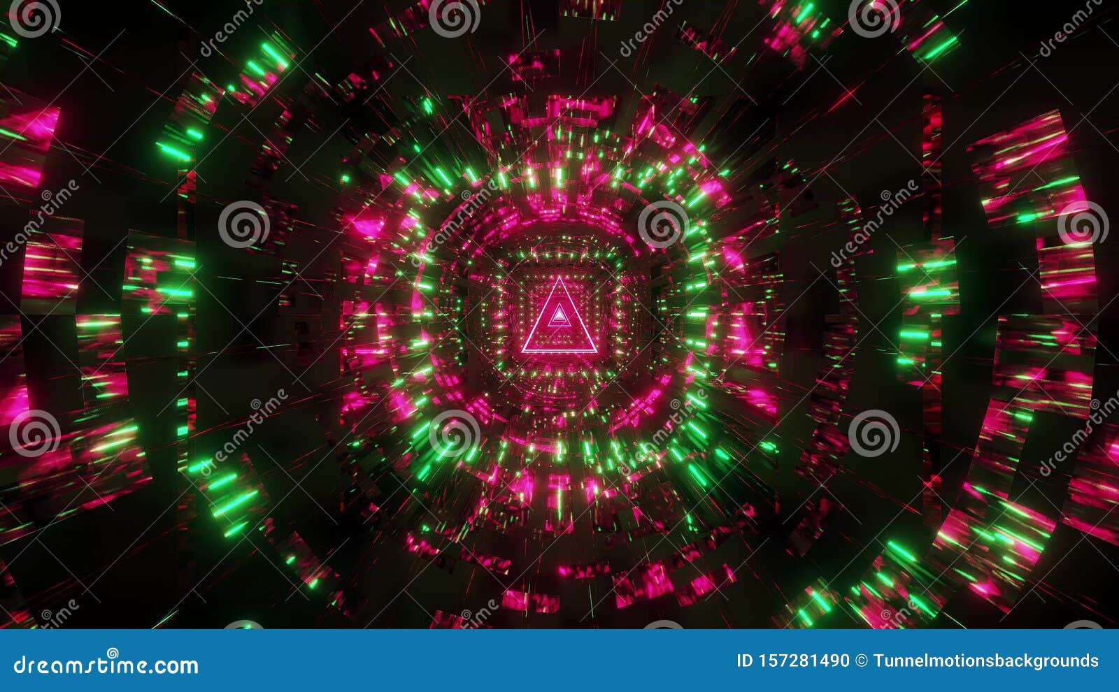 Abstract Reflection Background with Red Tringle Wireframe Design 3d ...