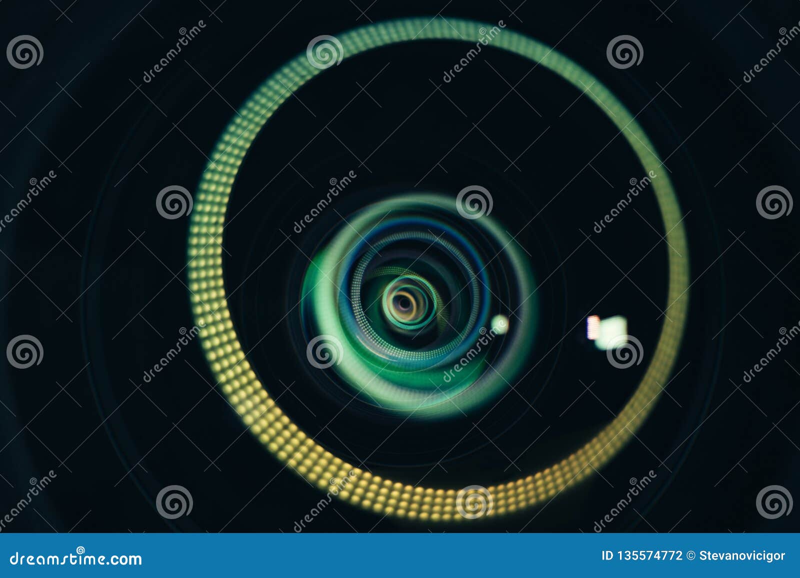 Abstract Reflection on Camera Lens Front Element Stock Photo - Image of ...