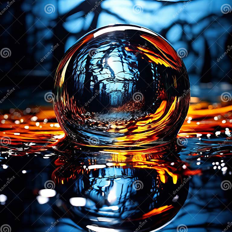 Abstract Reflection a Distorted and Unconvetional Reflection Stock ...