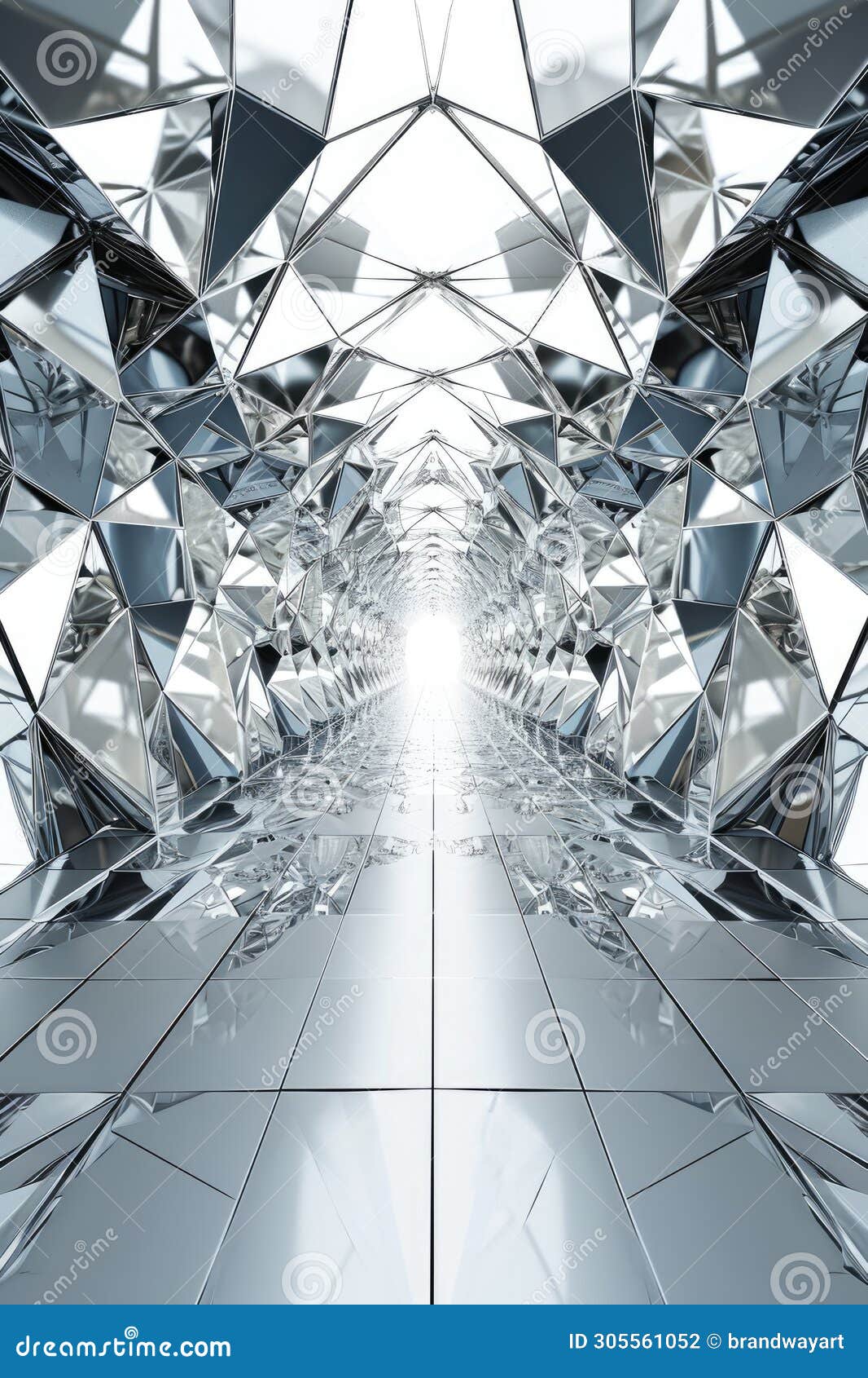 Abstract Reflection on Mirror Surface Stock Illustration - Illustration ...