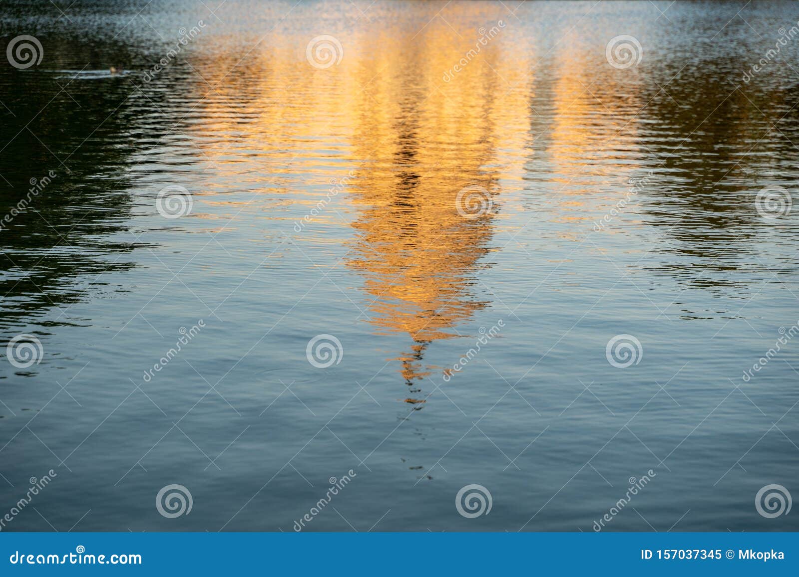 Abstract Reflection of the US Capitol Building in the Reflecting Pond ...