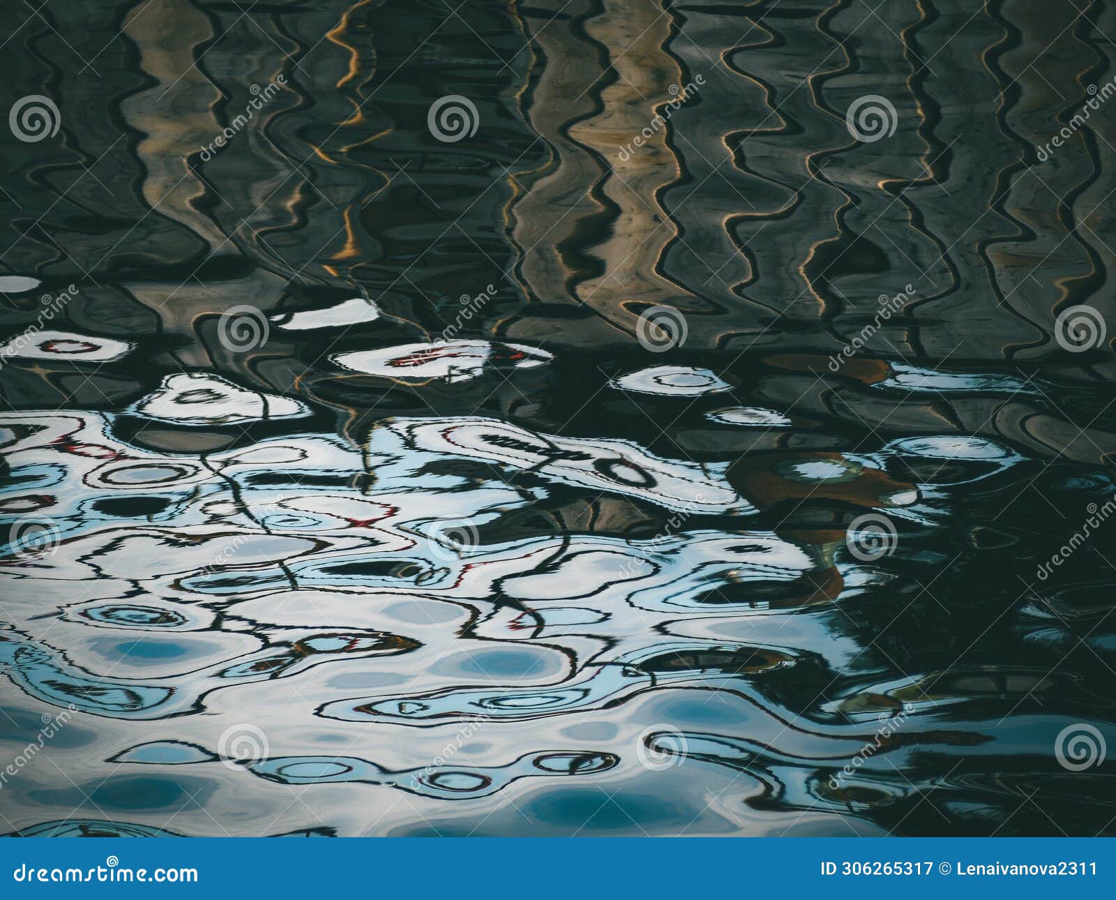 Abstract Reflection in the Water Surface. Absrtact Background Stock ...
