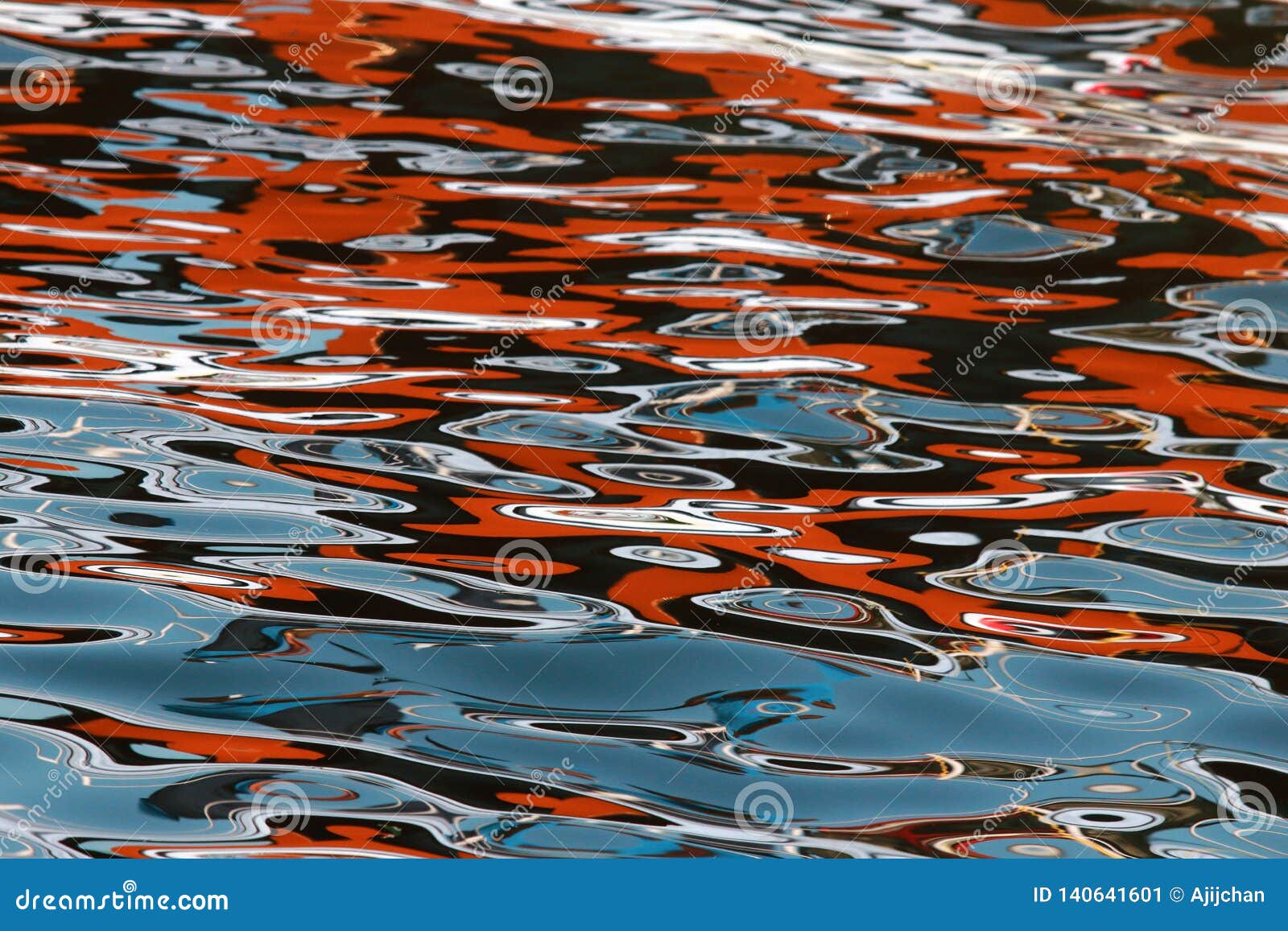 Abstract Reflections of Colours in Water Stock Image - Image of ...