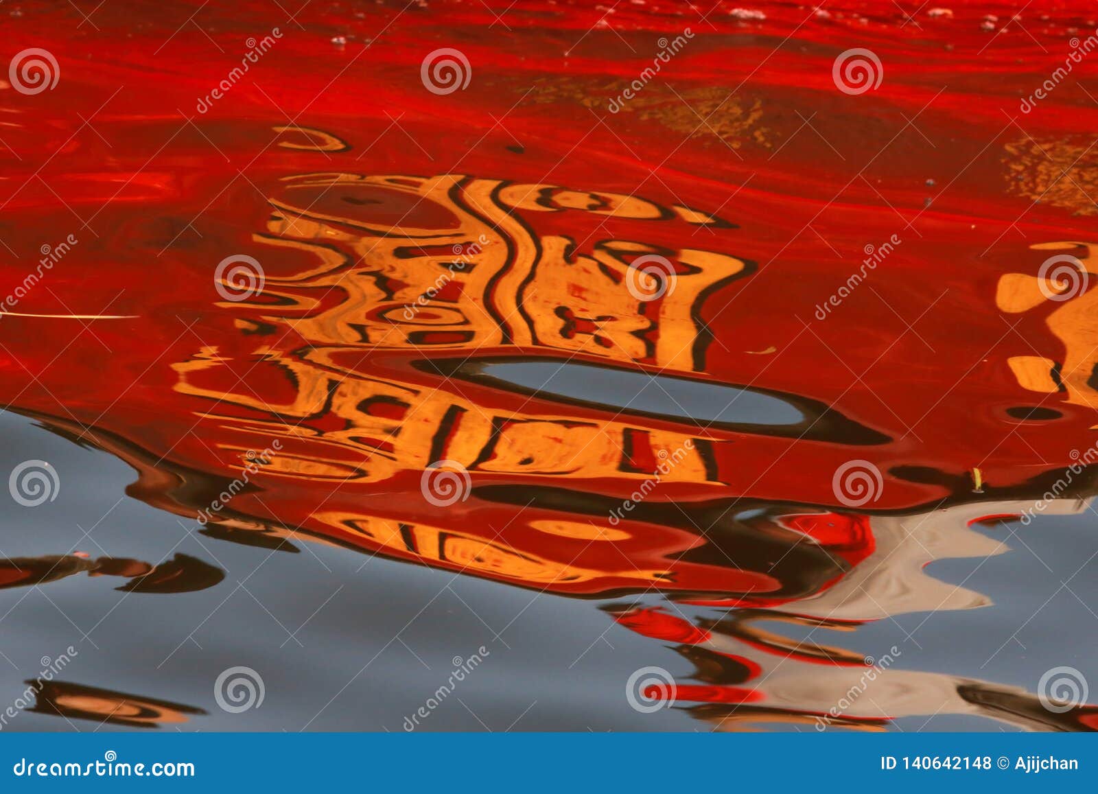 Abstract Reflections of Colours in Water Stock Photo - Image of graphic ...