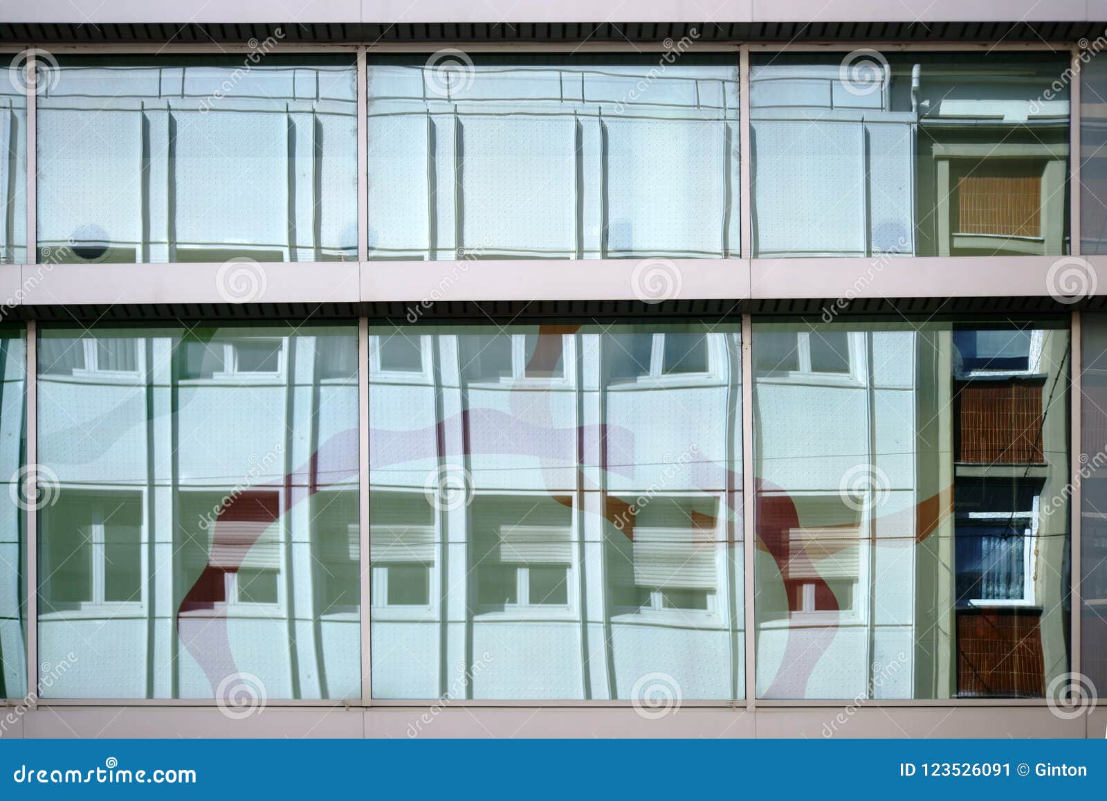 Abstract Reflections in the Window Stock Image - Image of contemporary ...